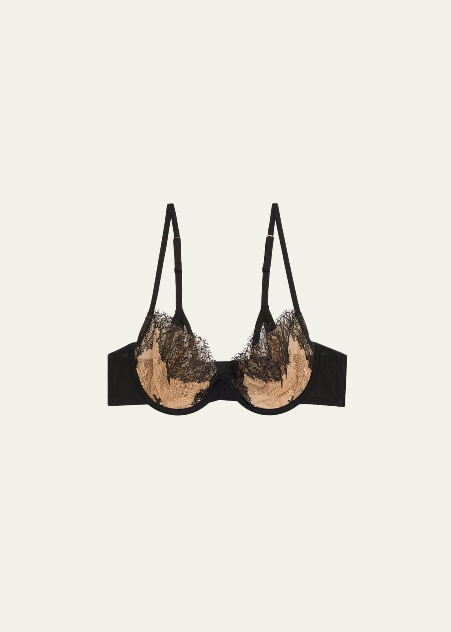 Livy Nuit Blanche Two-Tone Lace Balconette Bra - Bergdorf Goodman