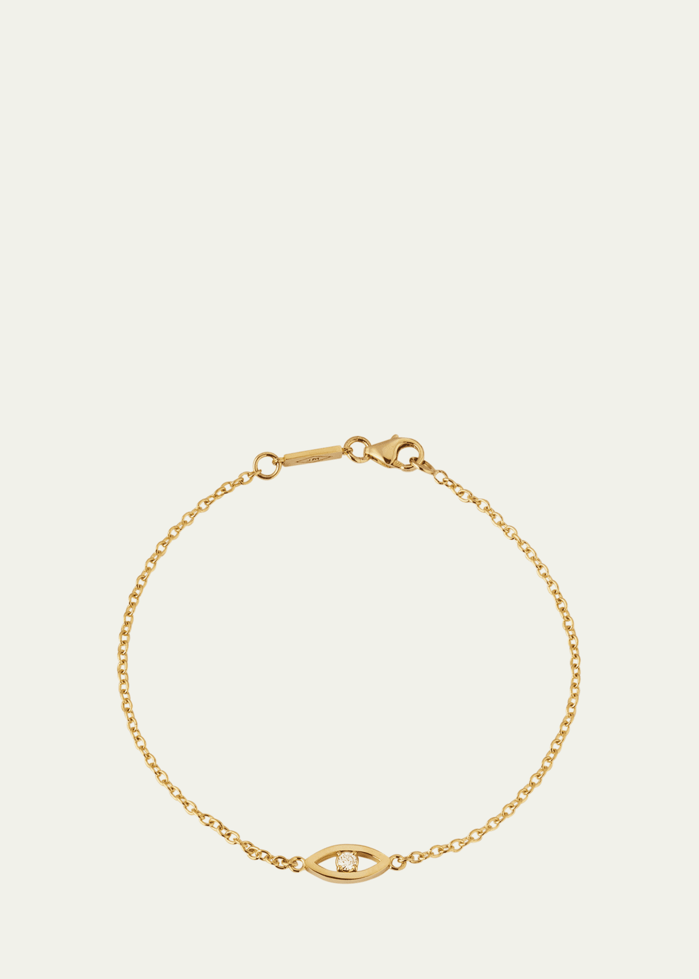 Jennifer Meyer Mini Open Evil Eye Bracelet with Diamond - Bergdorf Goodman