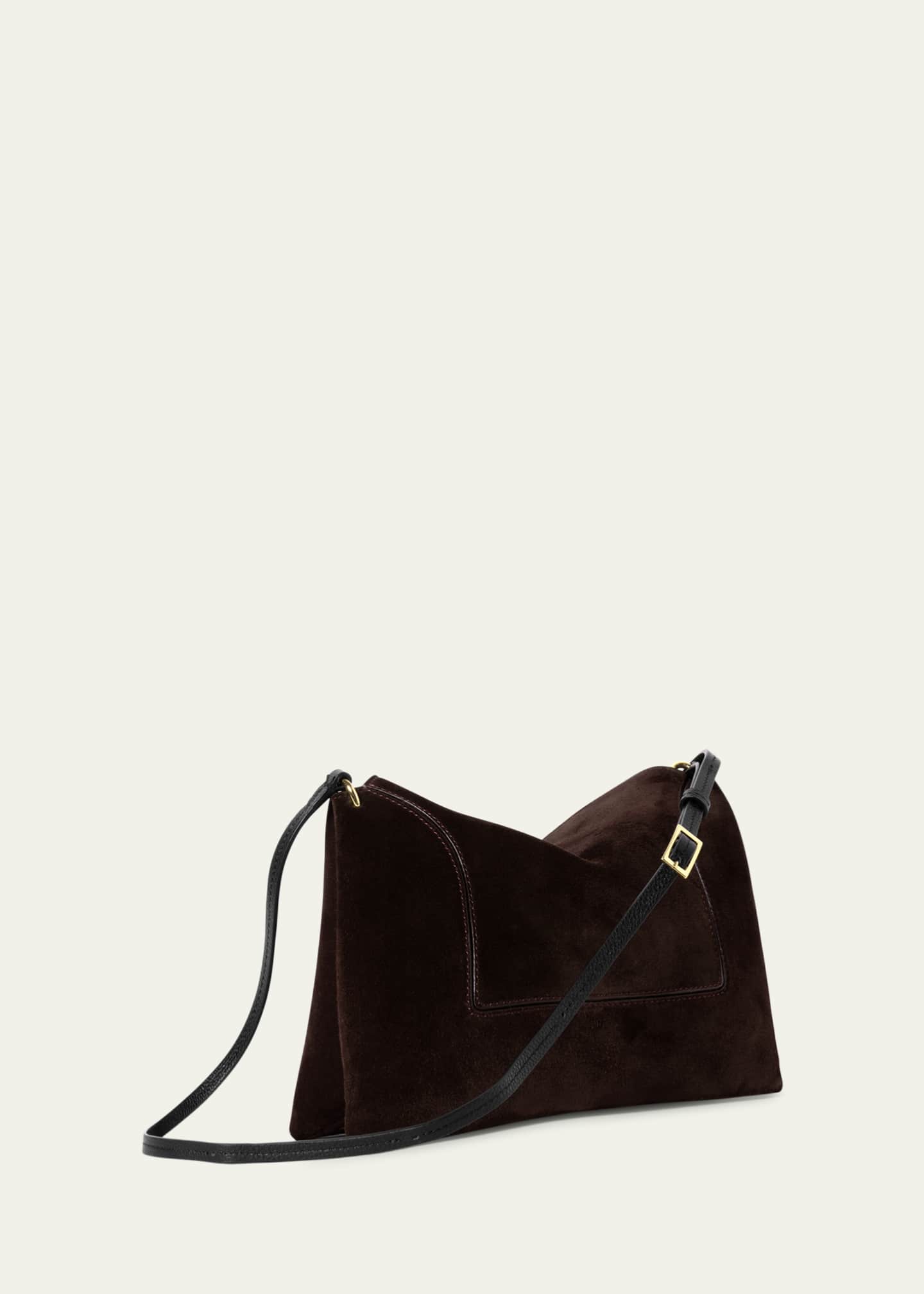 Wandler Penelope Slouch Calfskin Suede Shoulder Bag - Bergdorf Goodman