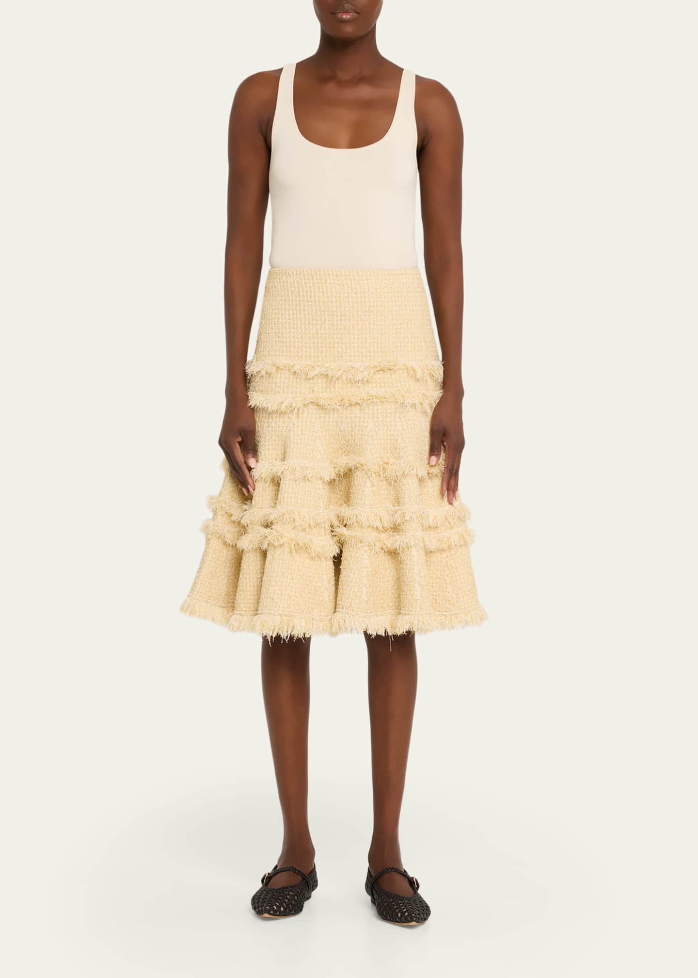 Ulla Johnson Andi Tweed High-Rise Skirt - Bergdorf Goodman