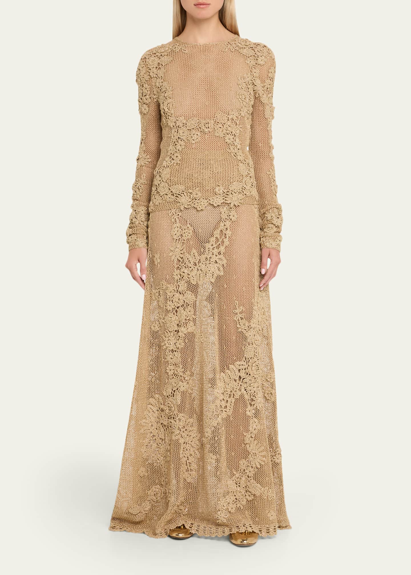 Ulla Johnson Viola Crochet Knit Top - Bergdorf Goodman