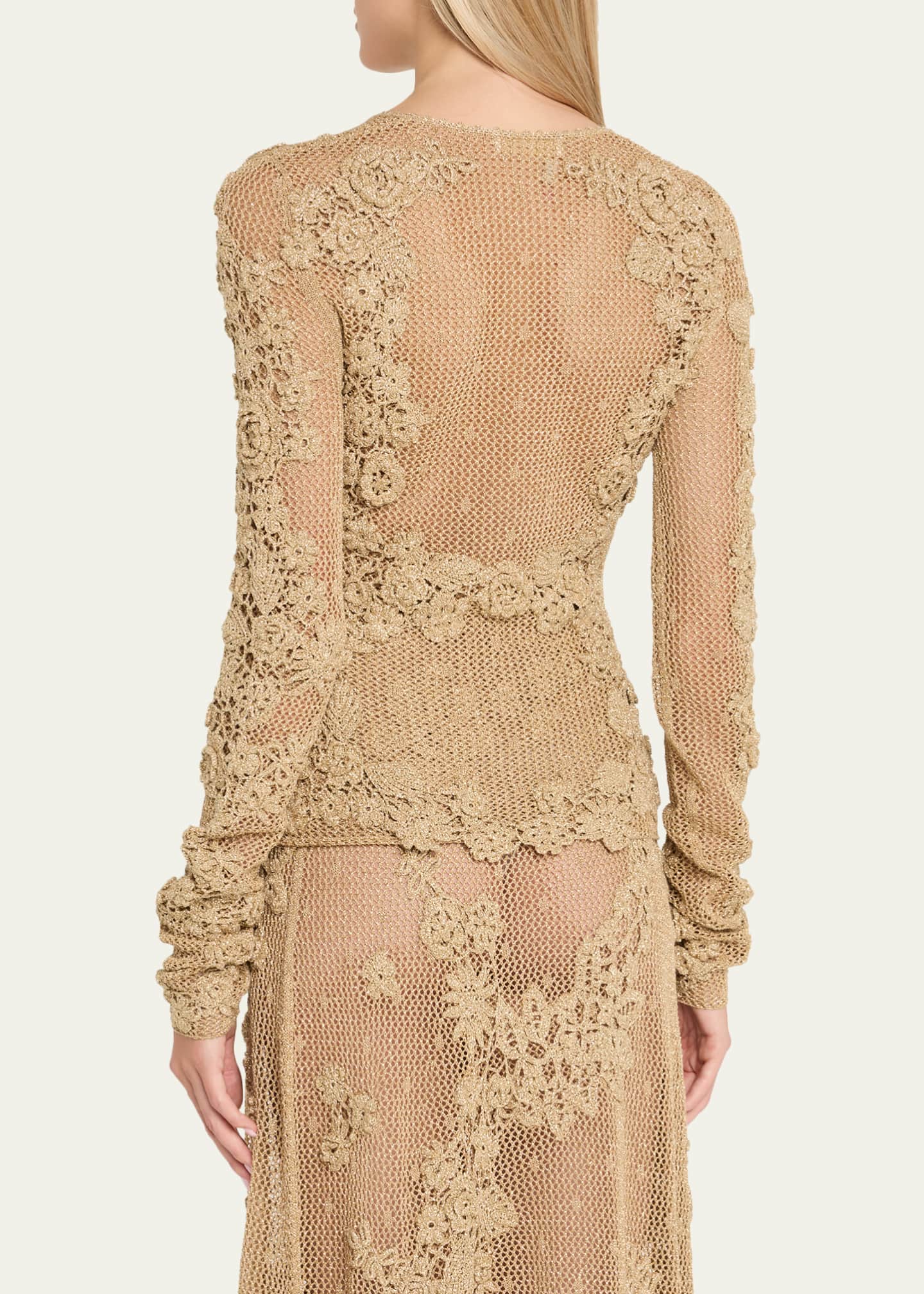 Ulla Johnson Viola Crochet Knit Top - Bergdorf Goodman