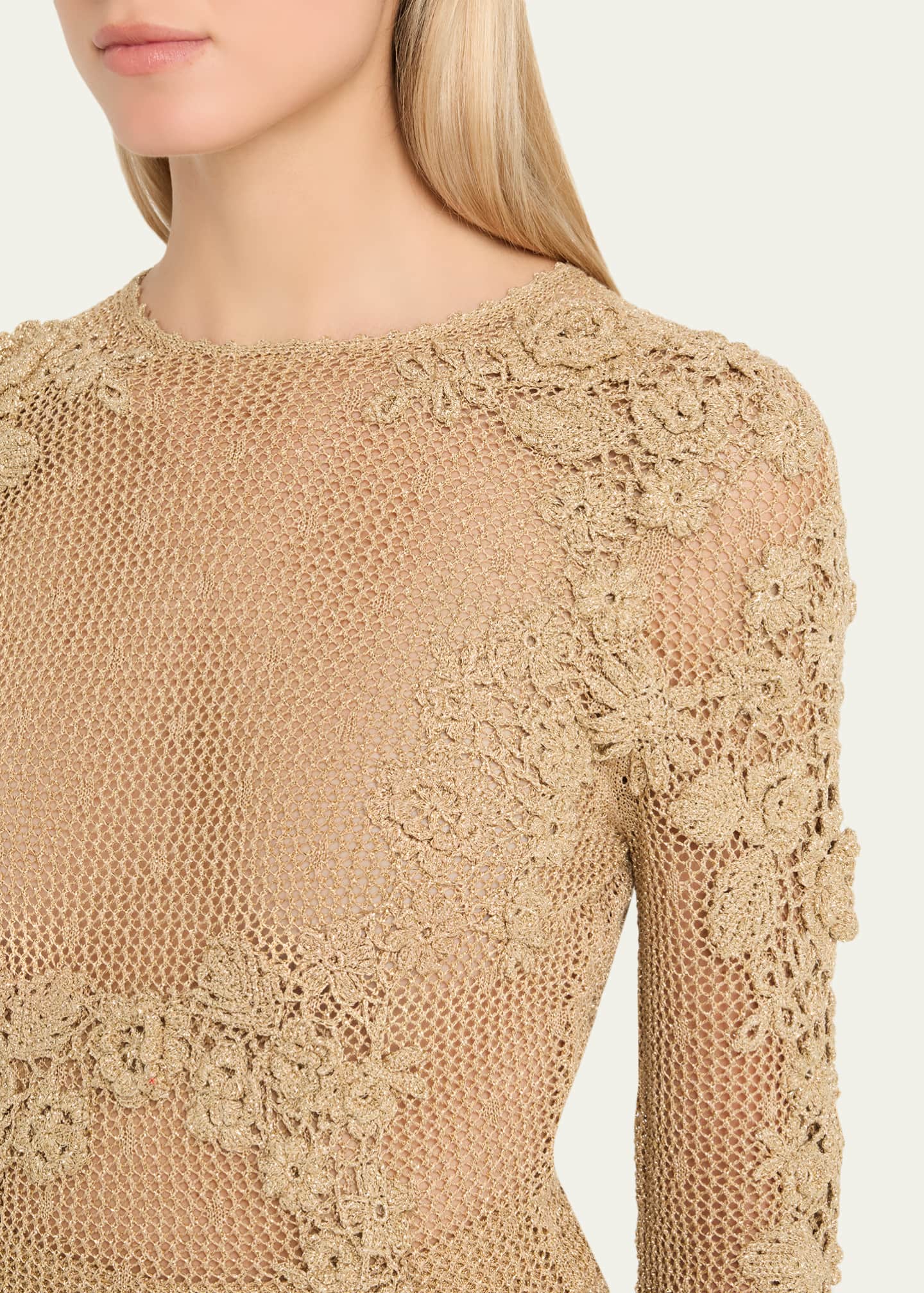 Ulla Johnson Viola Crochet Knit Top - Bergdorf Goodman