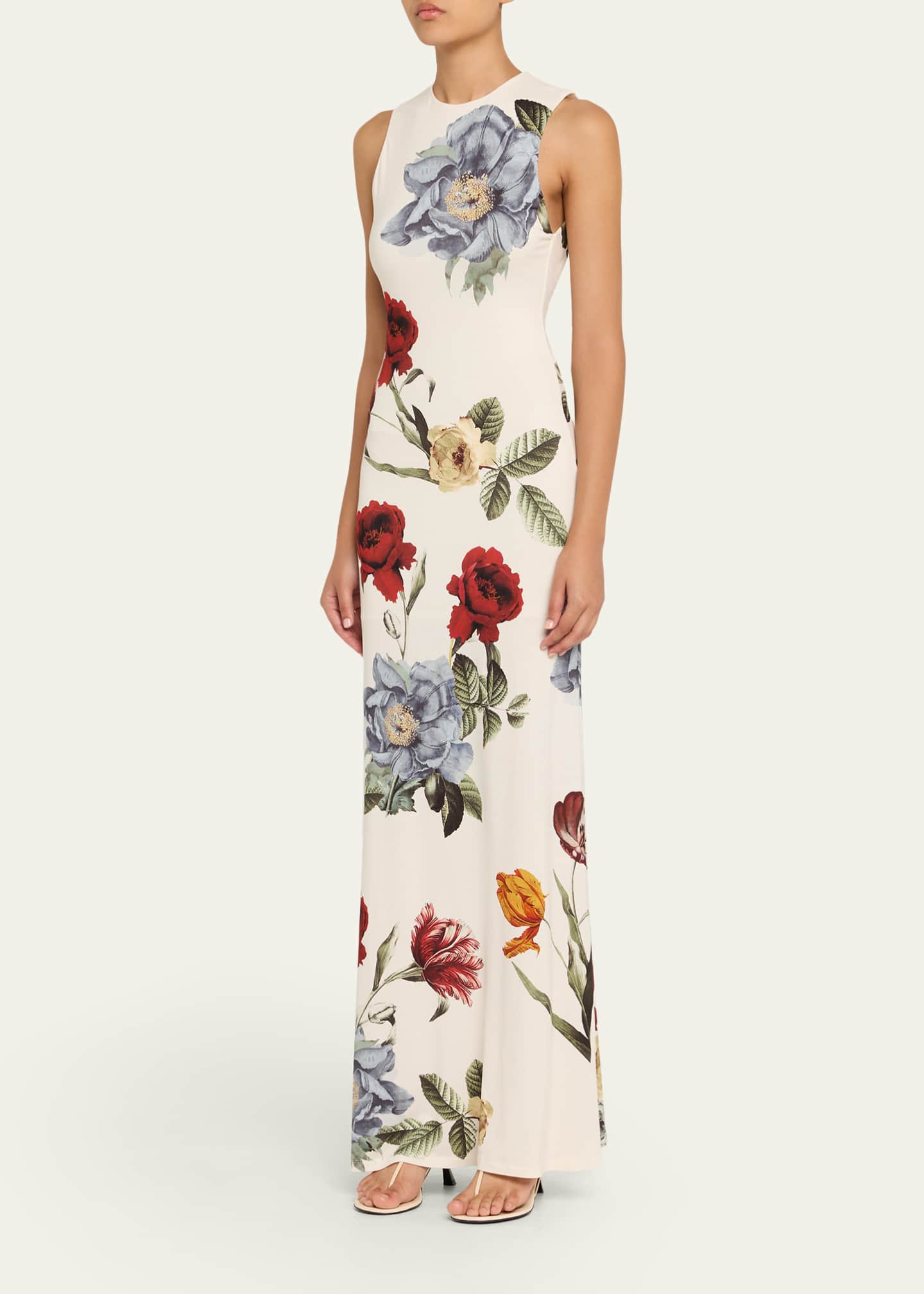 Alice + Olivia Delora Open-Back Sleeveless Maxi Dress - Bergdorf Goodman