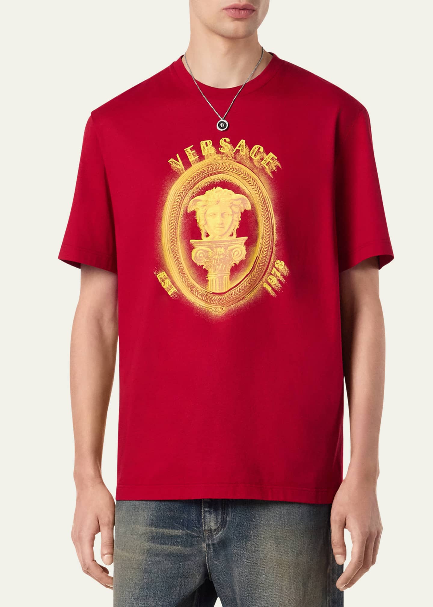 Versace Men's Medusa Logo Graphic T-Shirt - Bergdorf Goodman
