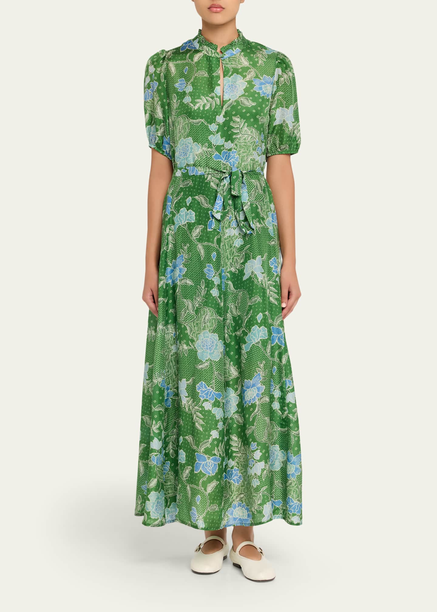 Hannah Artwear Oceanus Silk Maxi Dress - Bergdorf Goodman