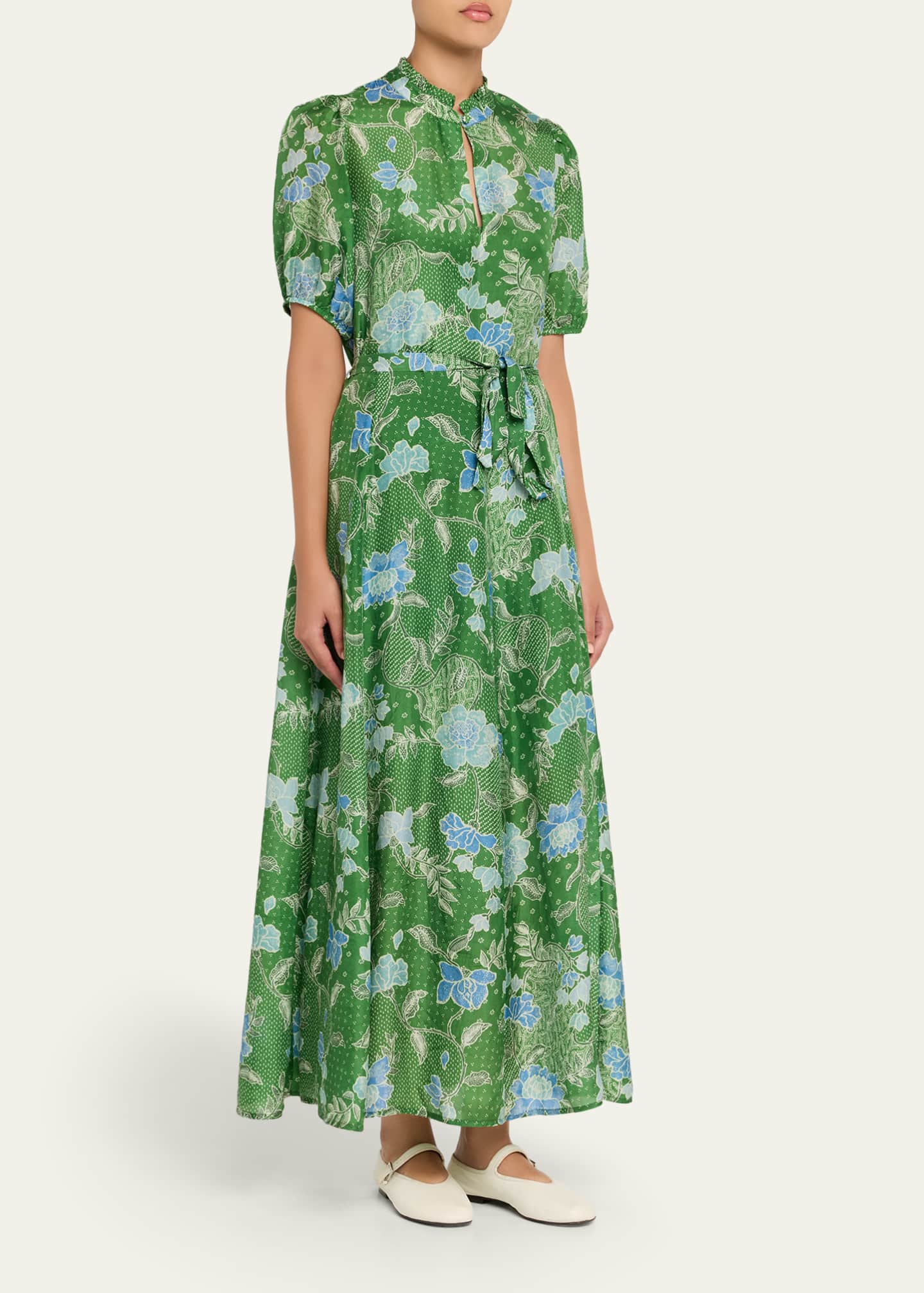Hannah Artwear Oceanus Silk Maxi Dress - Bergdorf Goodman