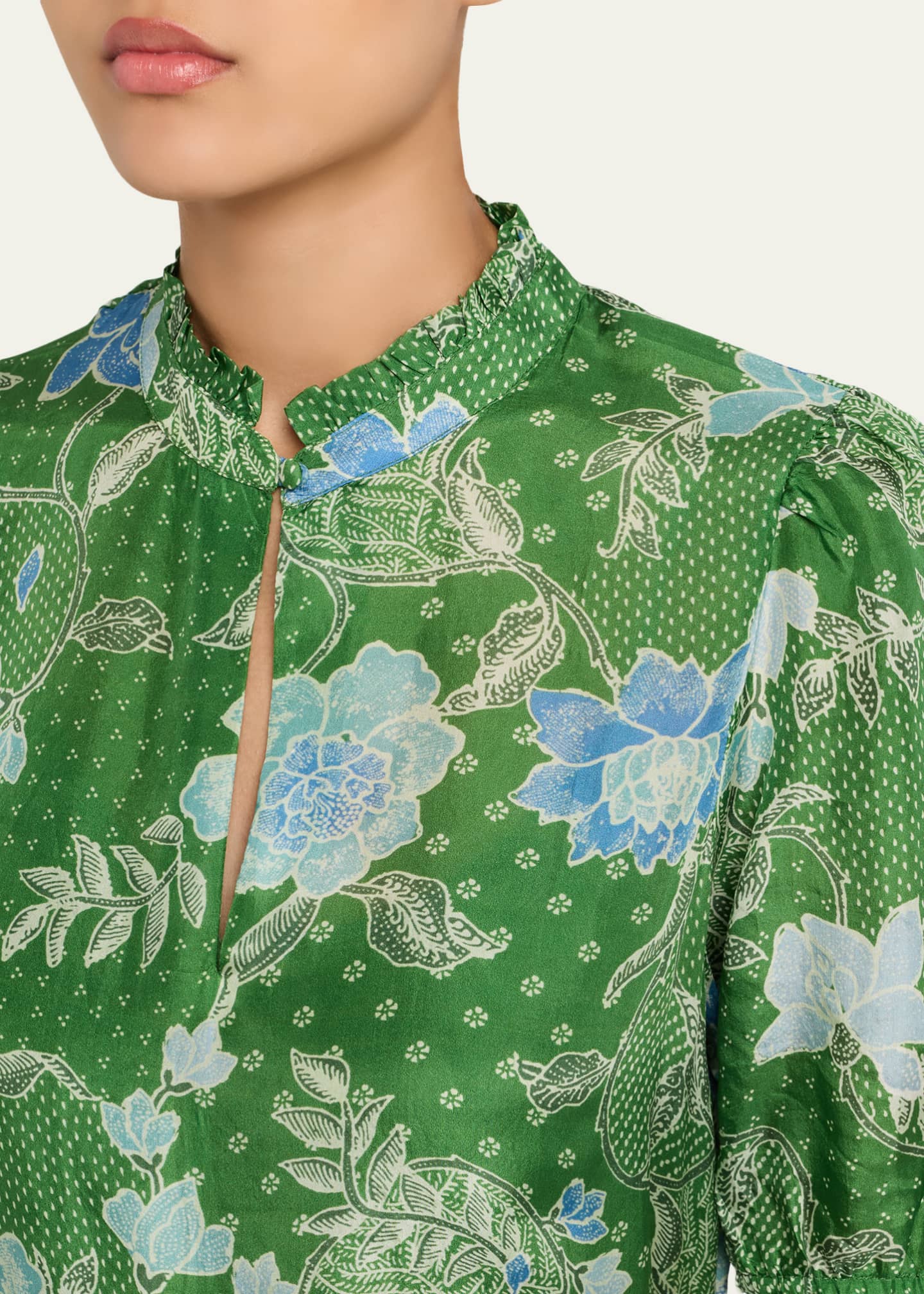 Hannah Artwear Oceanus Silk Maxi Dress - Bergdorf Goodman