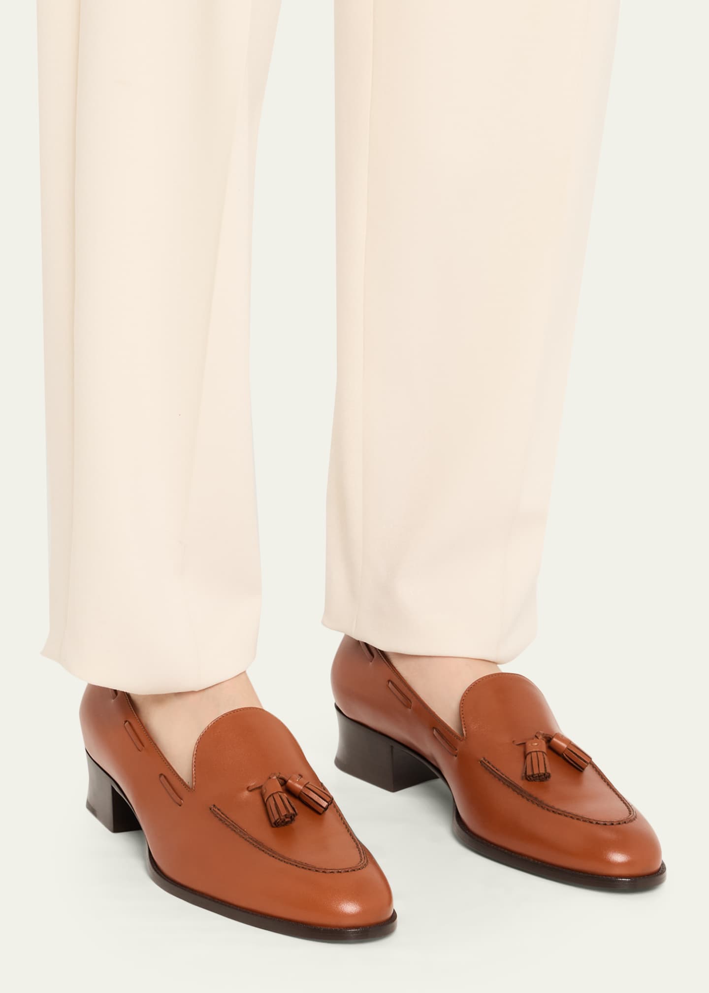 Loro Piana Serge Prestige Calfskin Tassel Loafers - Bergdorf Goodman