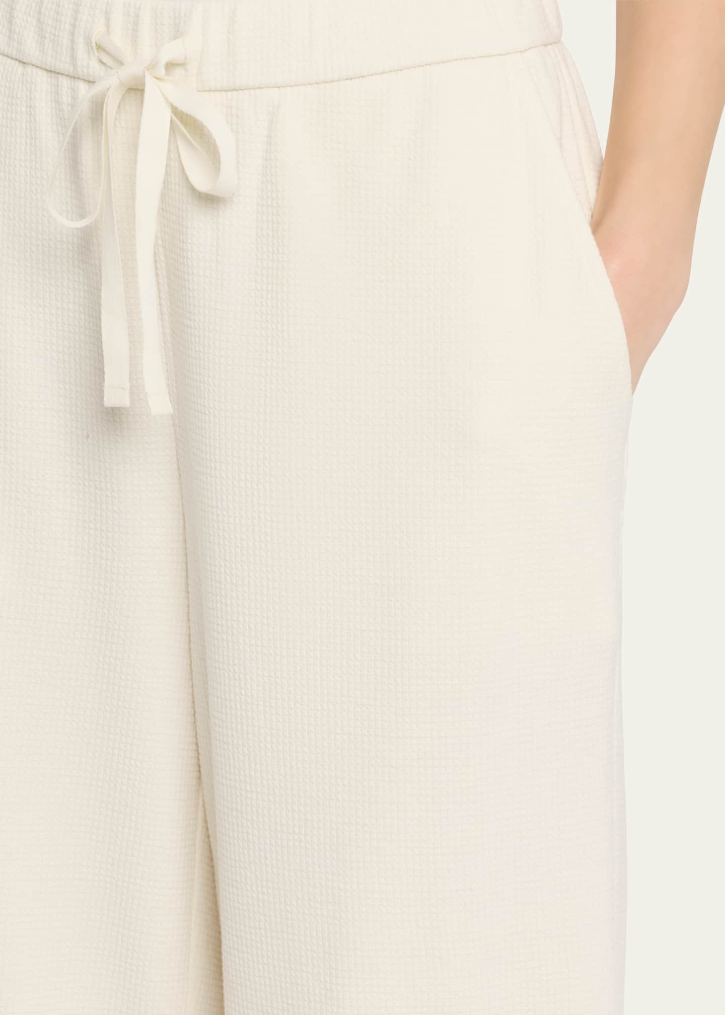 Eileen Fisher Straight-Leg Waffle Double Knit Pants - Bergdorf Goodman