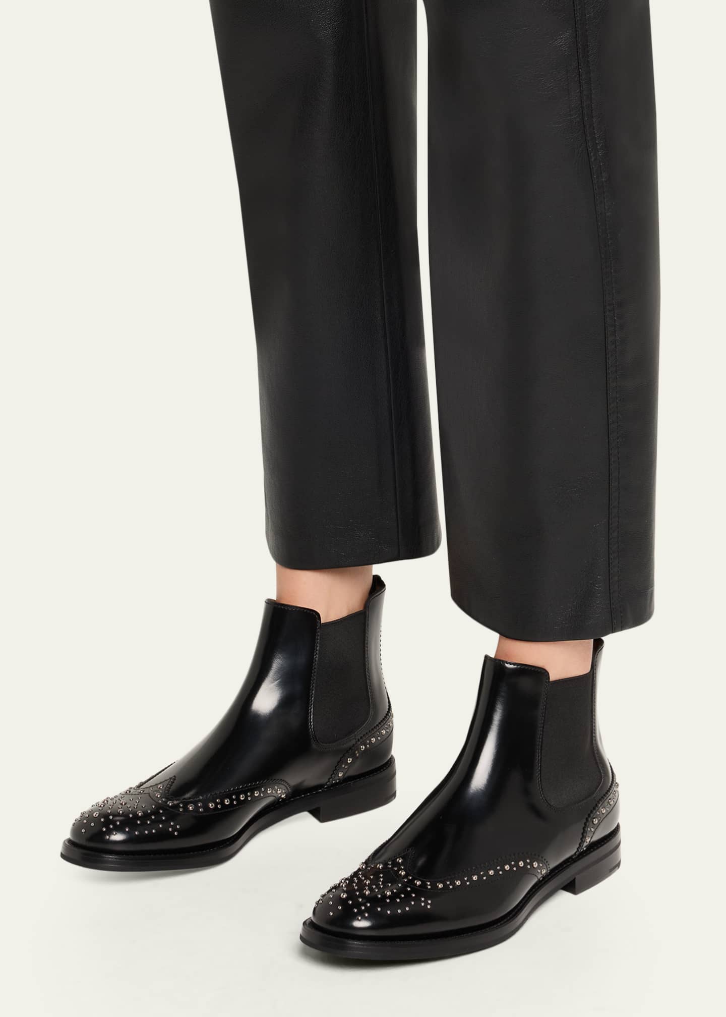 Church's Ketsby Studded Leather Chelsea Boots - Bergdorf Goodman