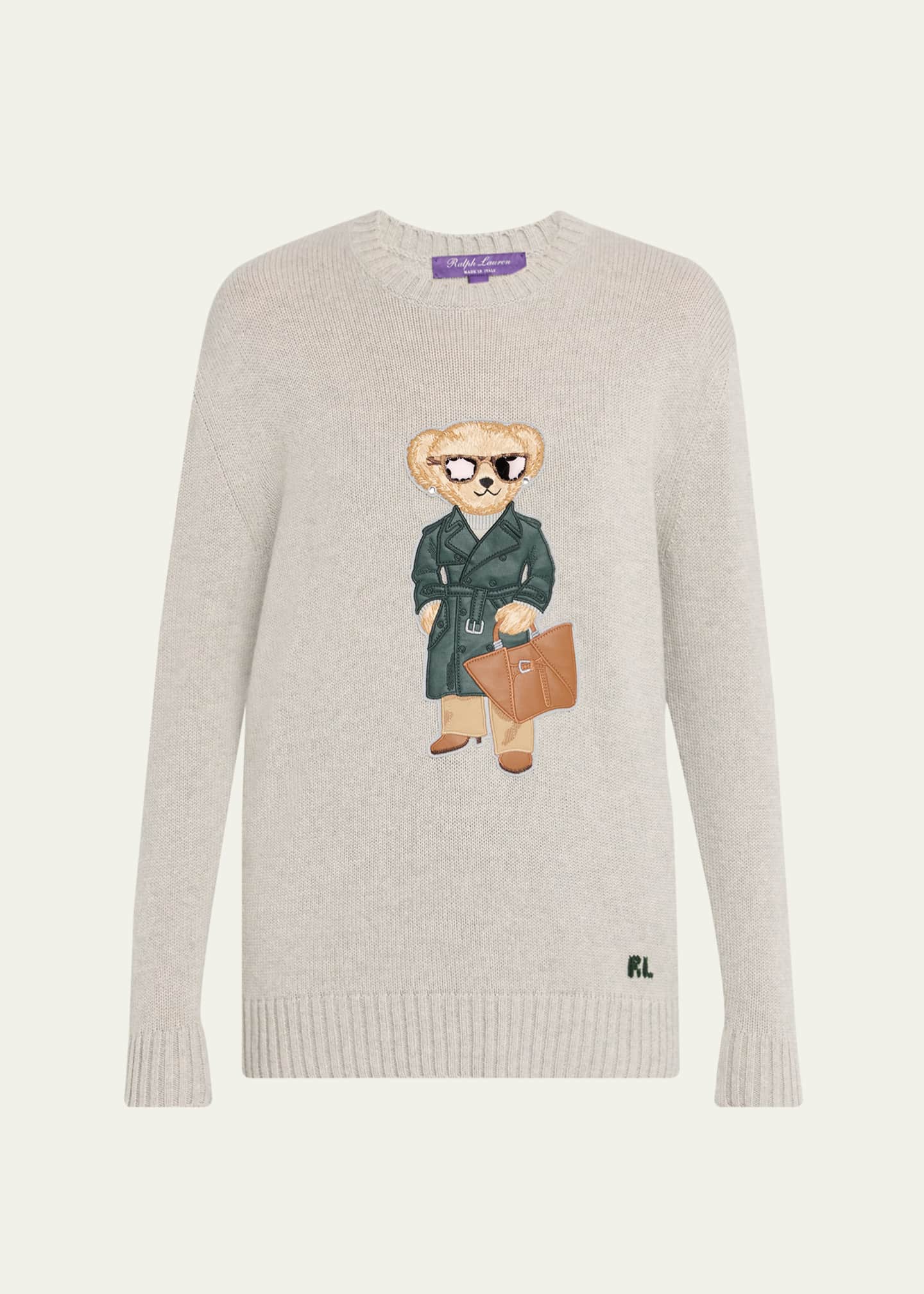 Ralph Lauren Collection Polo Bear Cashmere Sweater - Bergdorf Goodman