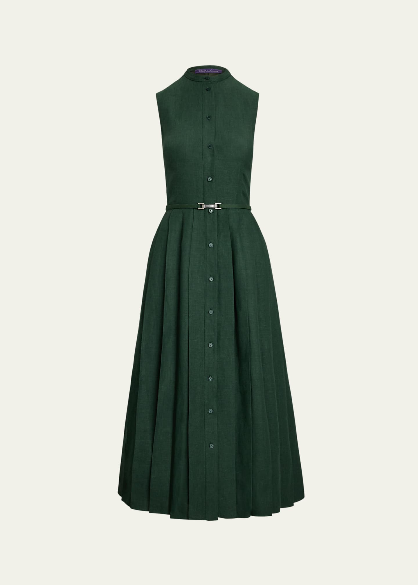 Ralph Lauren Collection Kennedi Linen Sleeveless Day Dress - Bergdorf ...