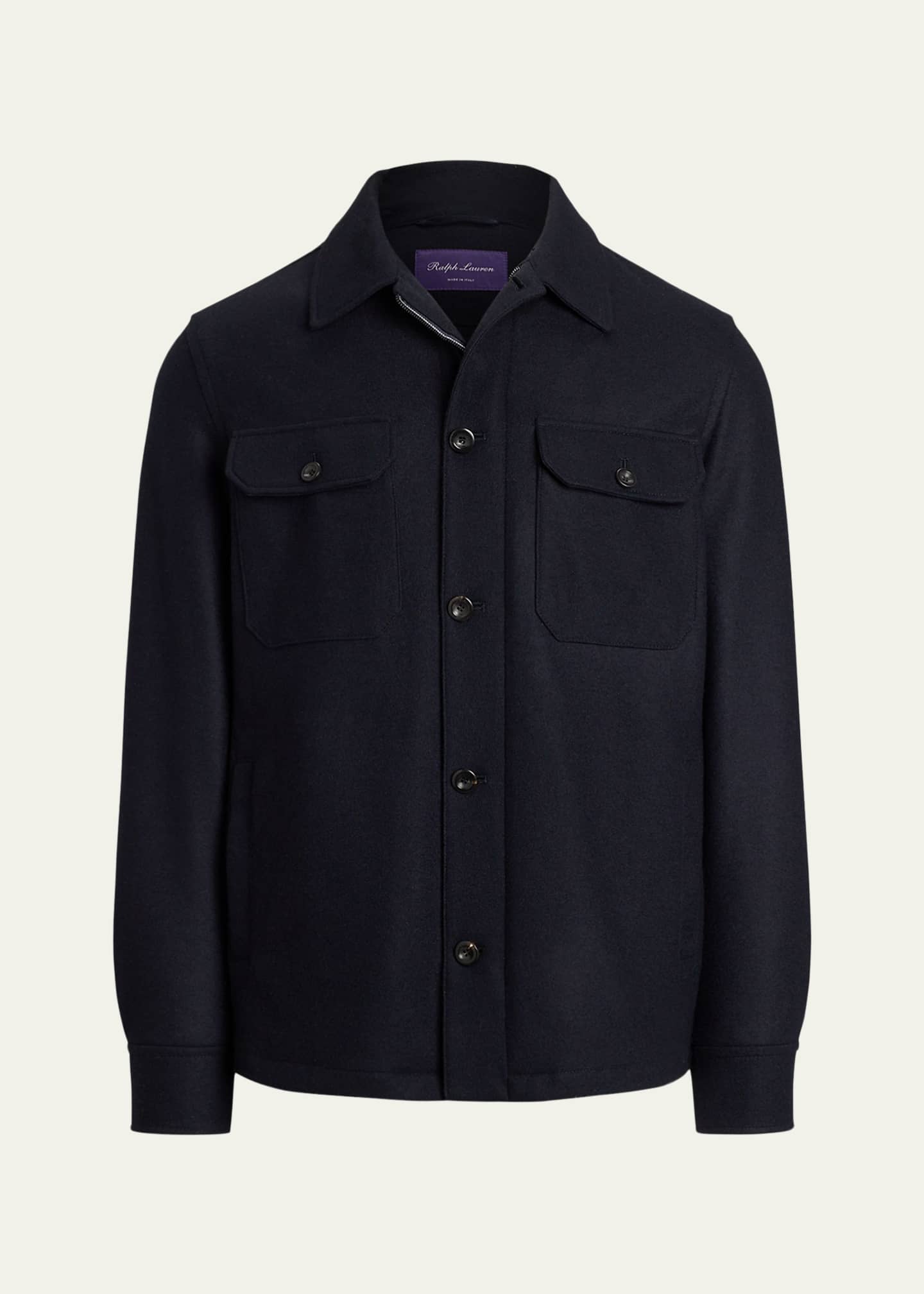 Ralph Lauren Purple Label Felton Cashmere-Blend Shirt Jacket - Bergdorf ...