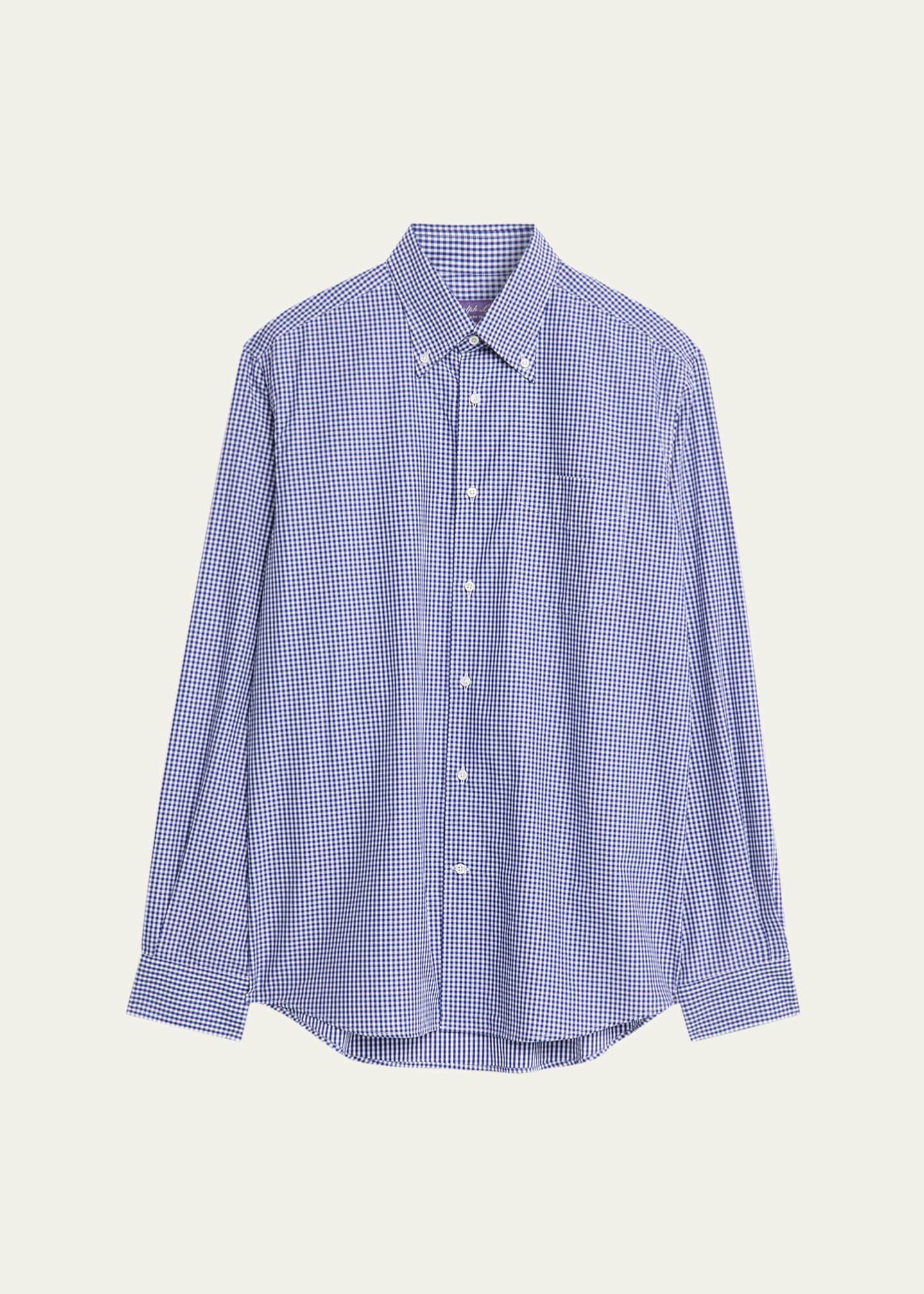 Ralph Lauren Purple Label Men's Cotton Micro-Gingham Button-Down Shirt ...