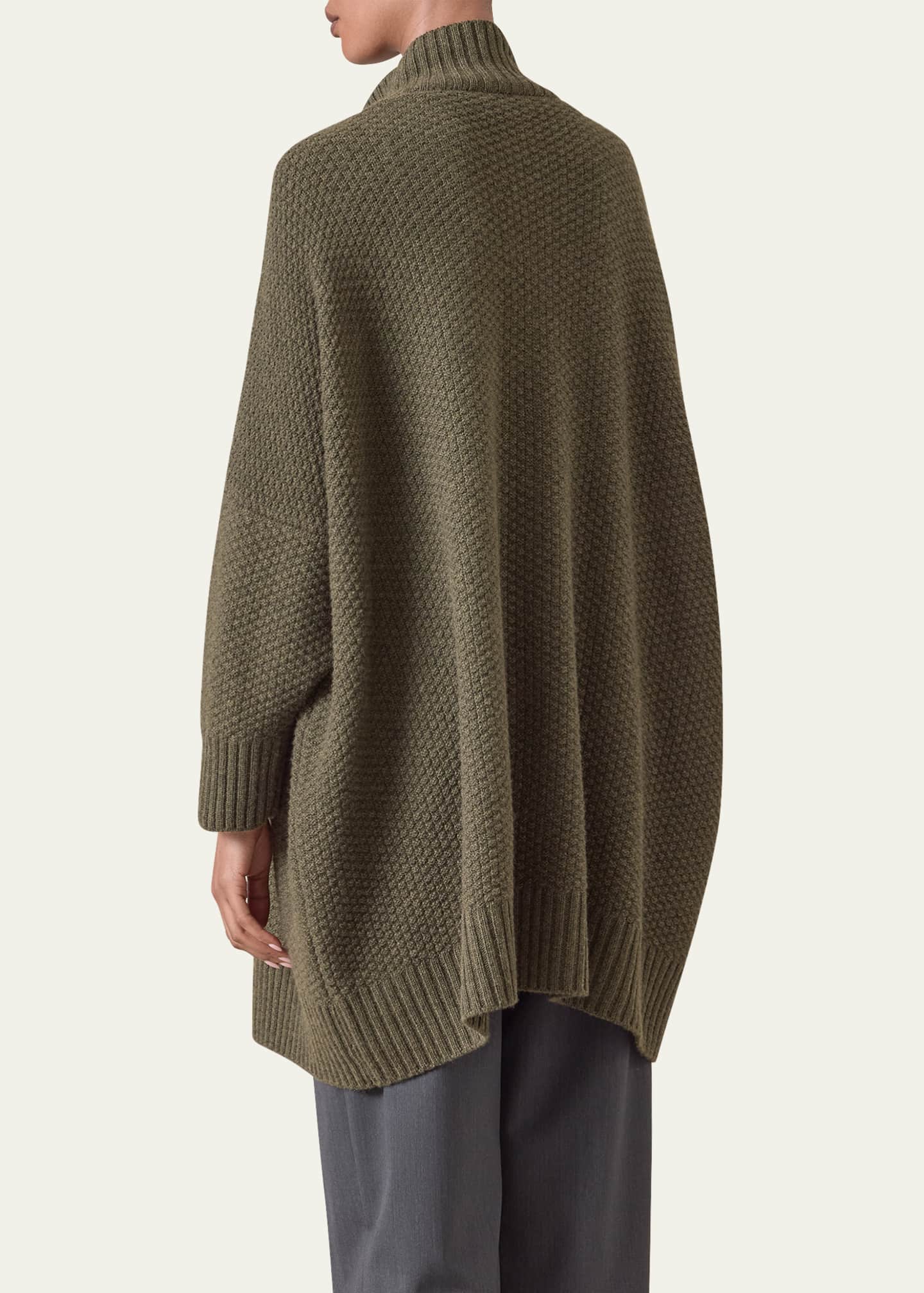 Eskandar Wide High-Neck Button Cardigan (Long Plus Length) - Bergdorf ...