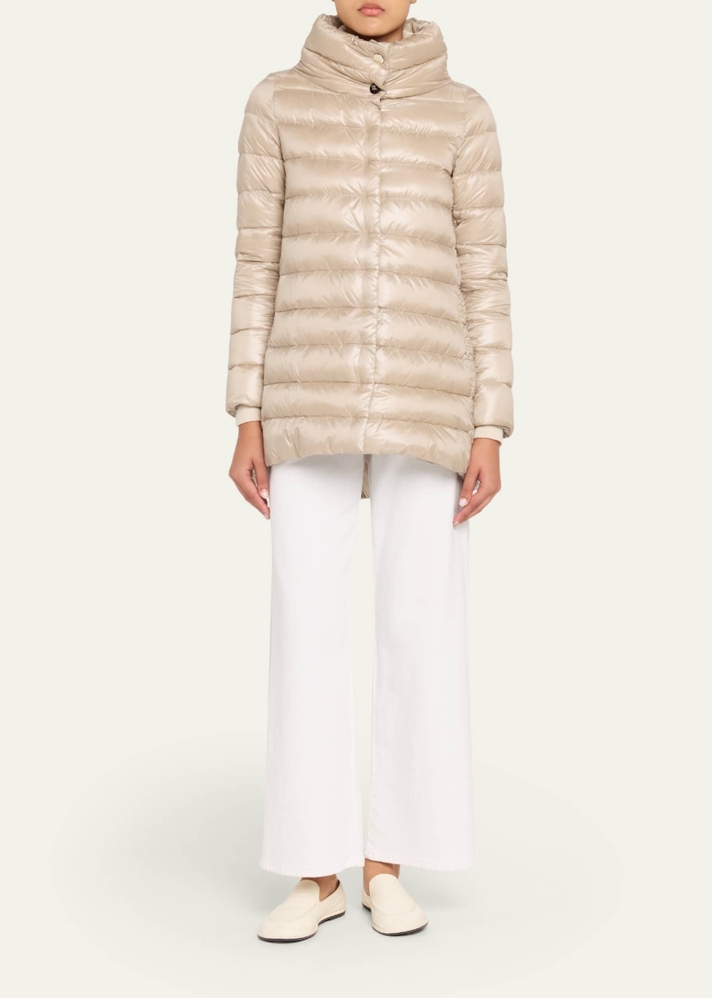 Herno Amelia Ultra-Light A-Line Down Jacket - Bergdorf Goodman
