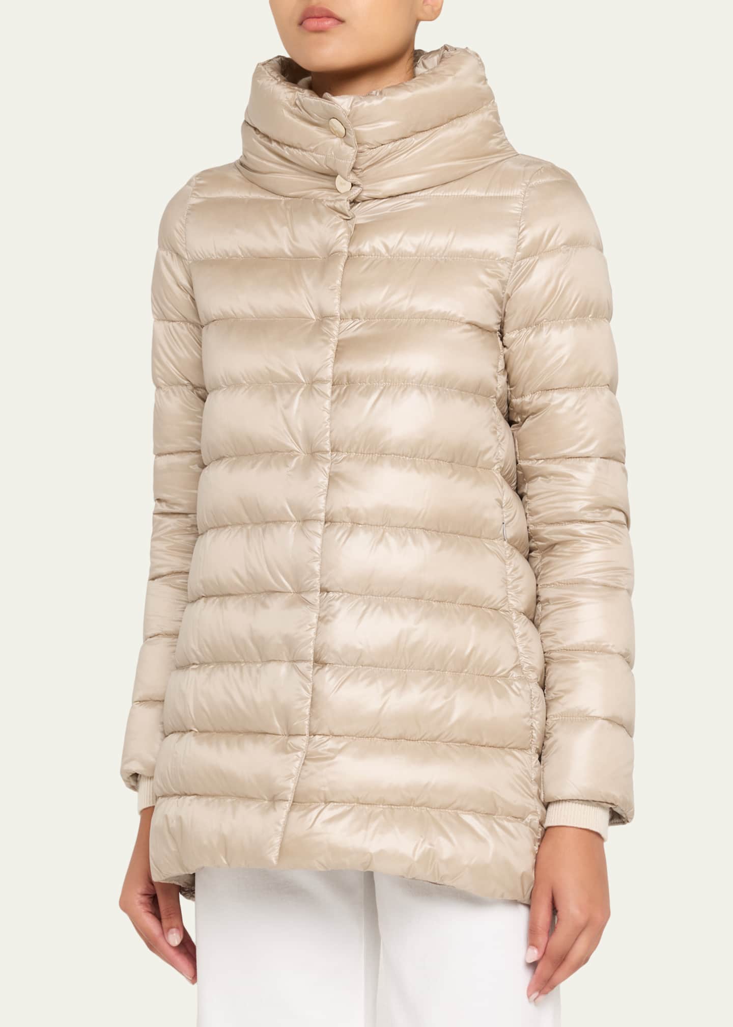 Herno Amelia Ultra-Light A-Line Down Jacket - Bergdorf Goodman