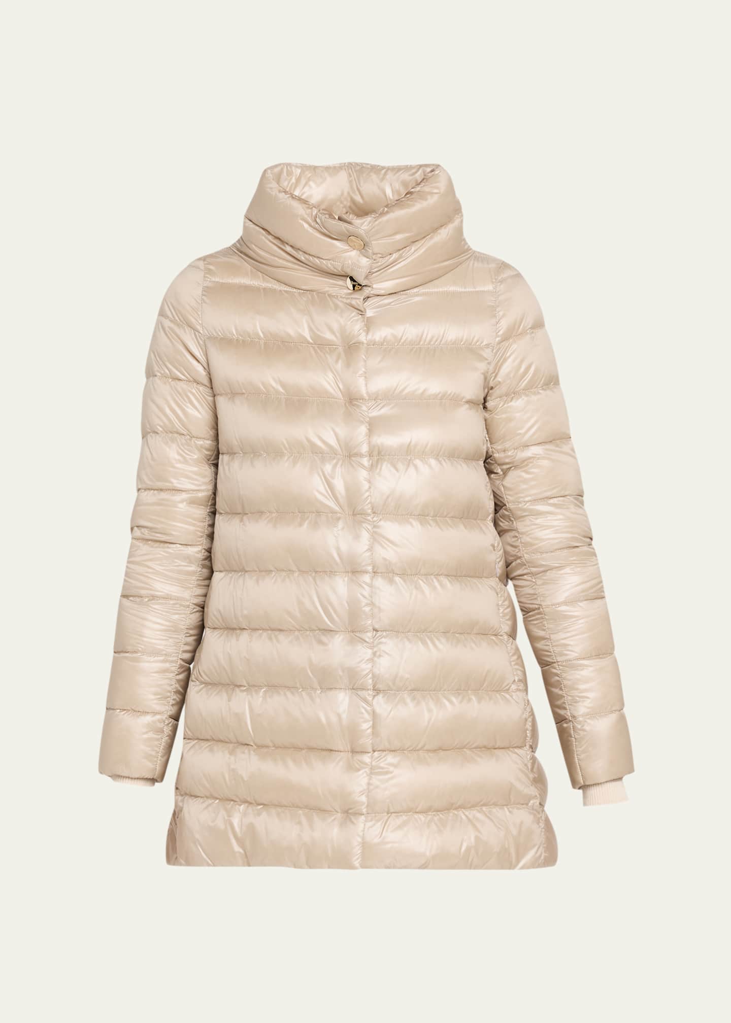 Herno Amelia Ultra-Light A-Line Down Jacket - Bergdorf Goodman