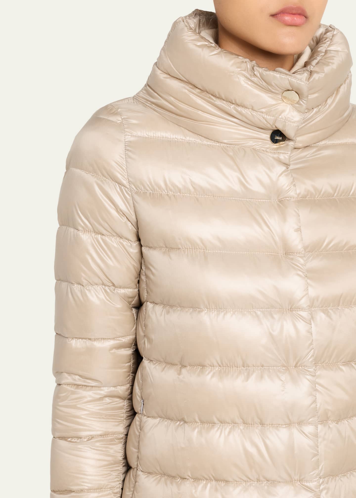 Herno Amelia Ultra-Light A-Line Down Jacket - Bergdorf Goodman
