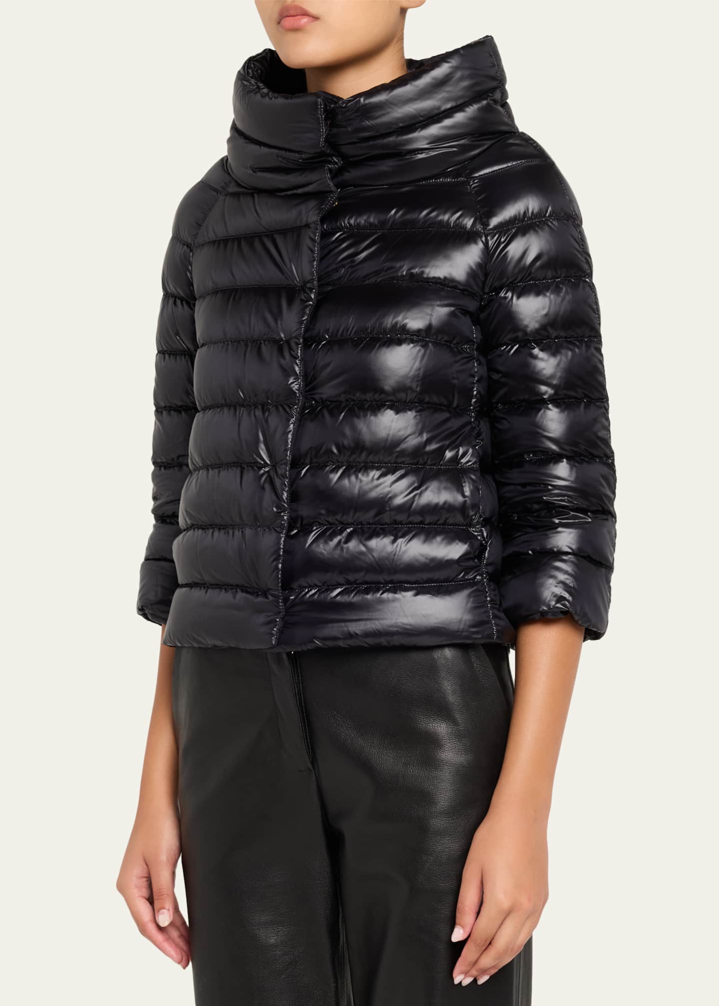 Herno Sofia Ultra-Lightweight Down Bolero Jacket - Bergdorf Goodman