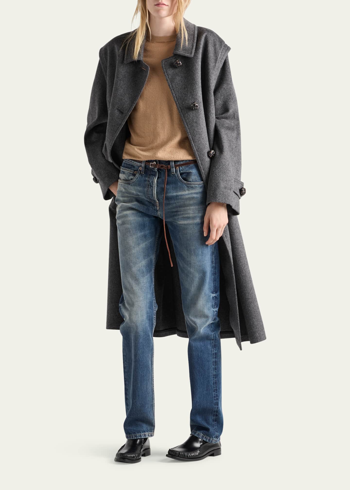 Prada Superfine Cashmere Short-Sleeve Sweater - Bergdorf Goodman