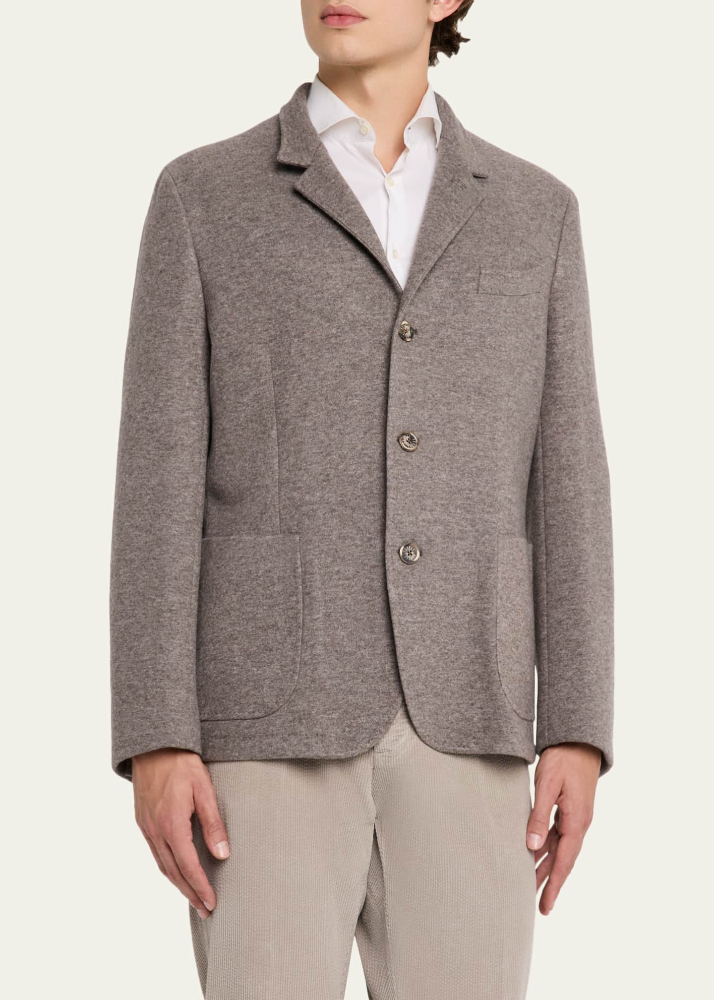 Fedeli Men's Double-Face Cashmere Chore Jacket - Bergdorf Goodman