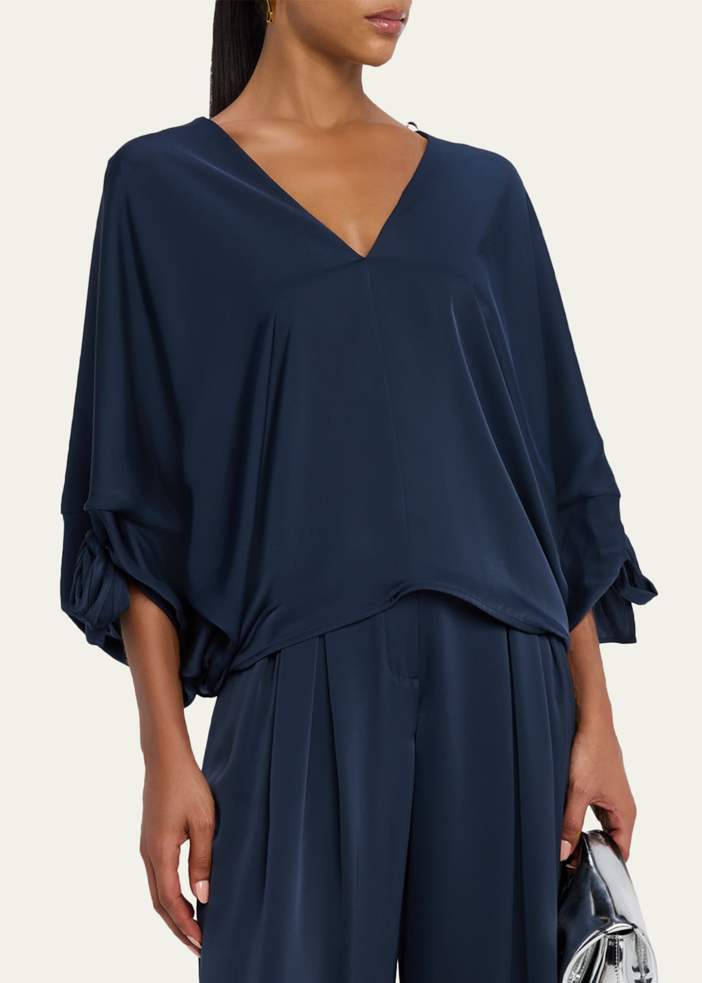 Ramy Brook Krista V-Neck Blouse - Bergdorf Goodman
