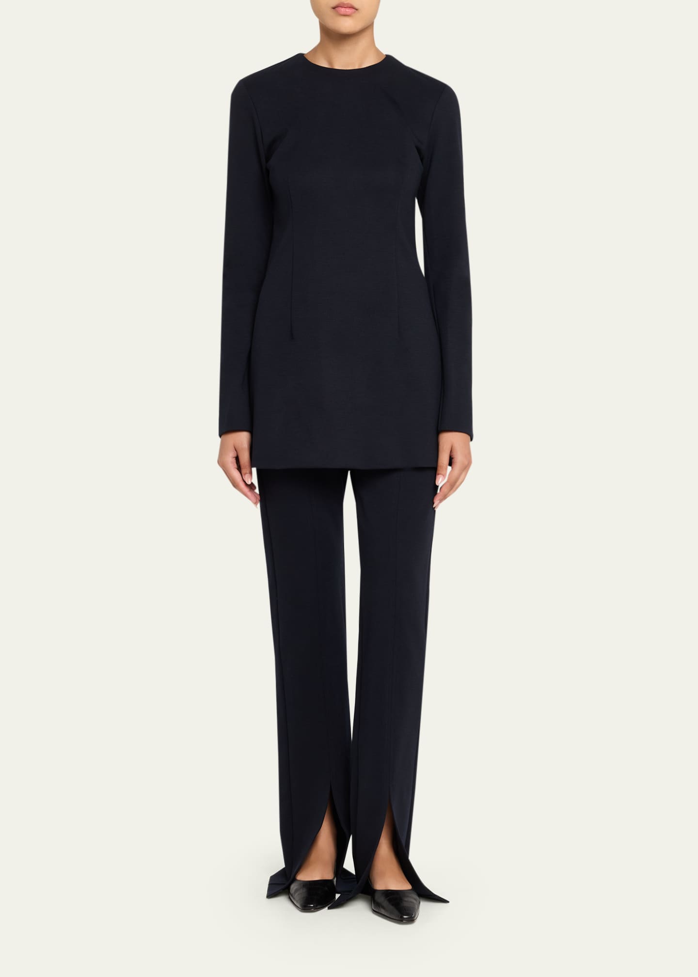 Max Mara Alpino Long-Sleeve Tunic Blouse - Bergdorf Goodman