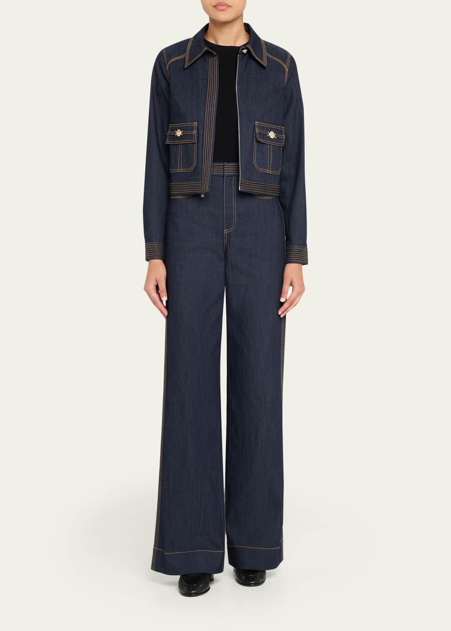 Cinq a Sept Lydie Denim Jacket - Bergdorf Goodman