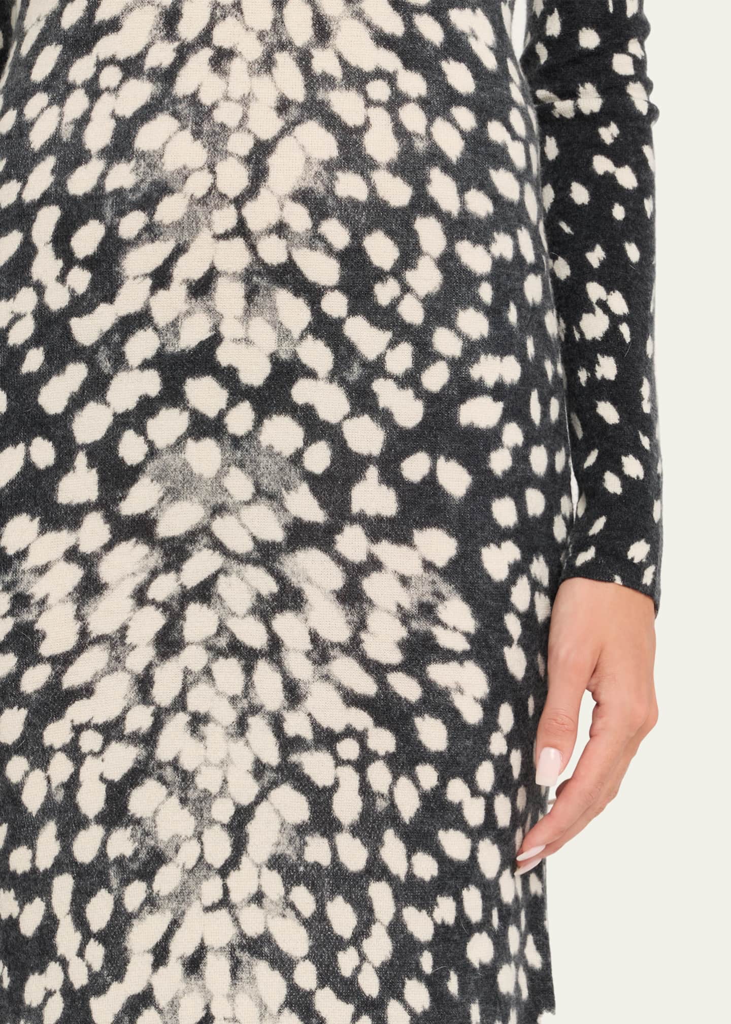 Brandon Maxwell The Camille Animal-Print Cashmere Maxi Dress - Bergdorf ...