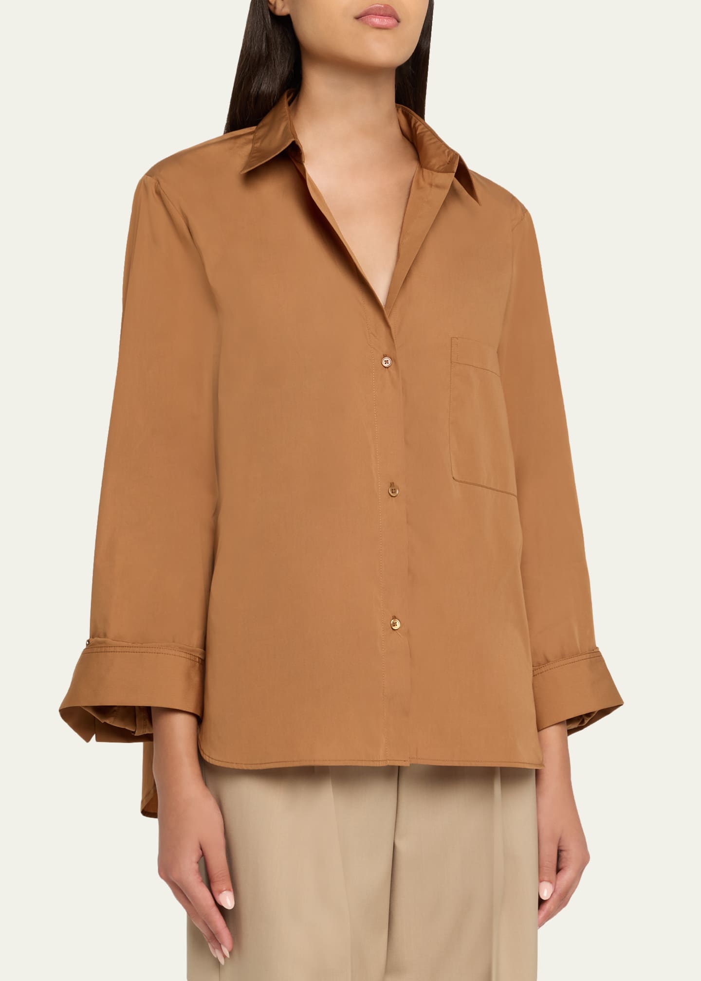TWP Next Morning Button-Front Shirt - Bergdorf Goodman