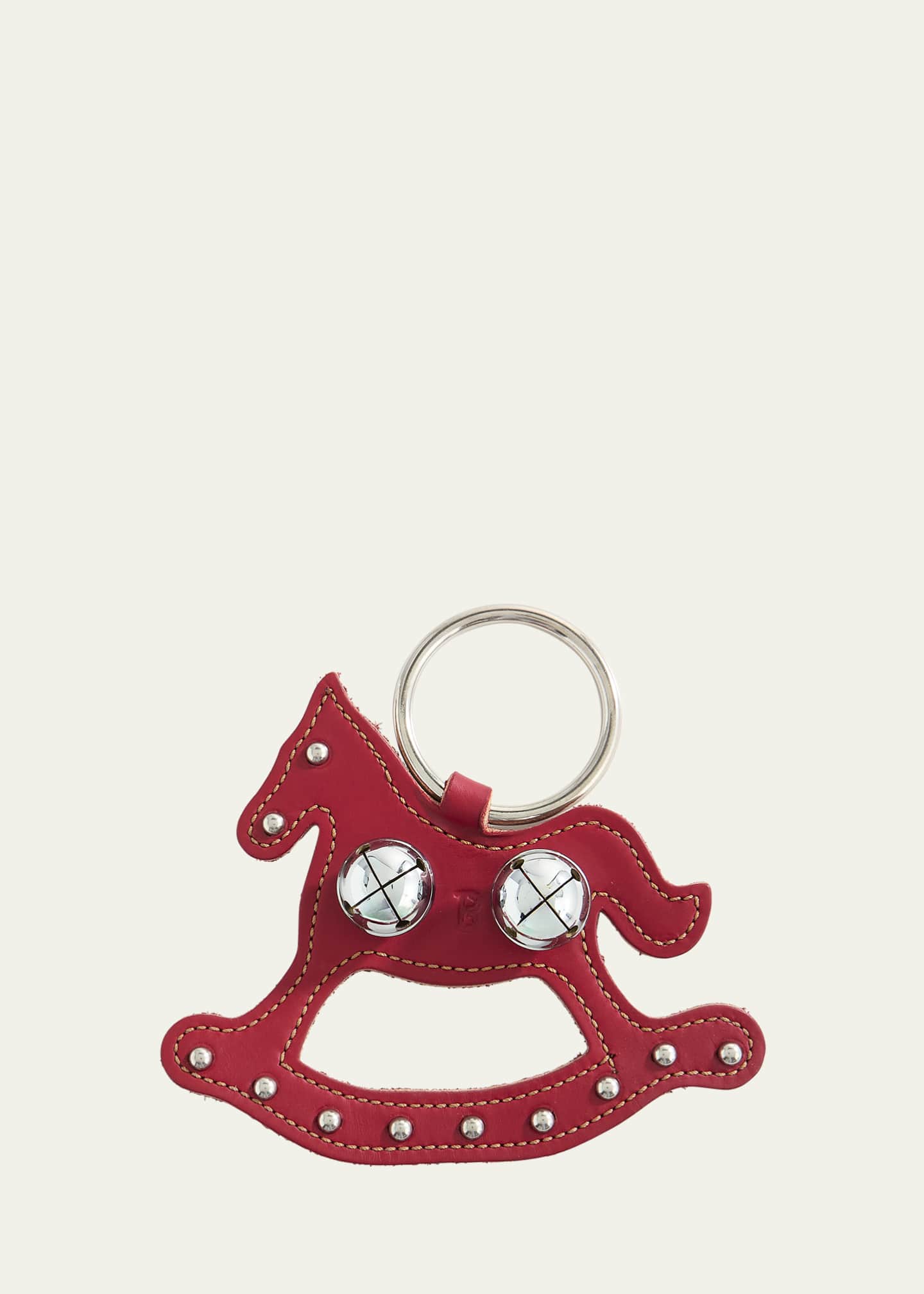 Belsnickel Rocking Horse Decorative Charm with Chrome Bells - Bergdorf ...