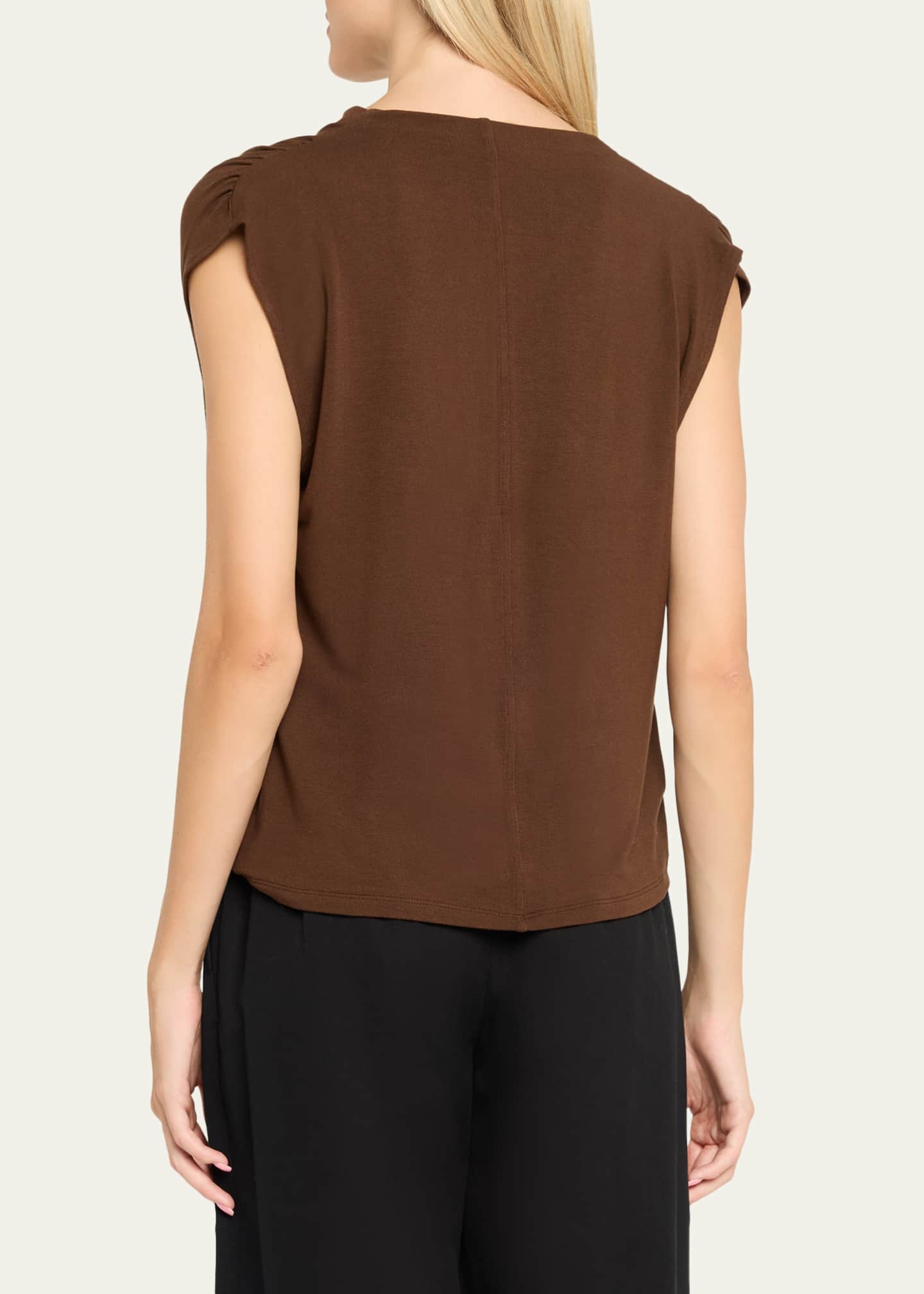 Vince Draped Cowl-Neck Top - Bergdorf Goodman