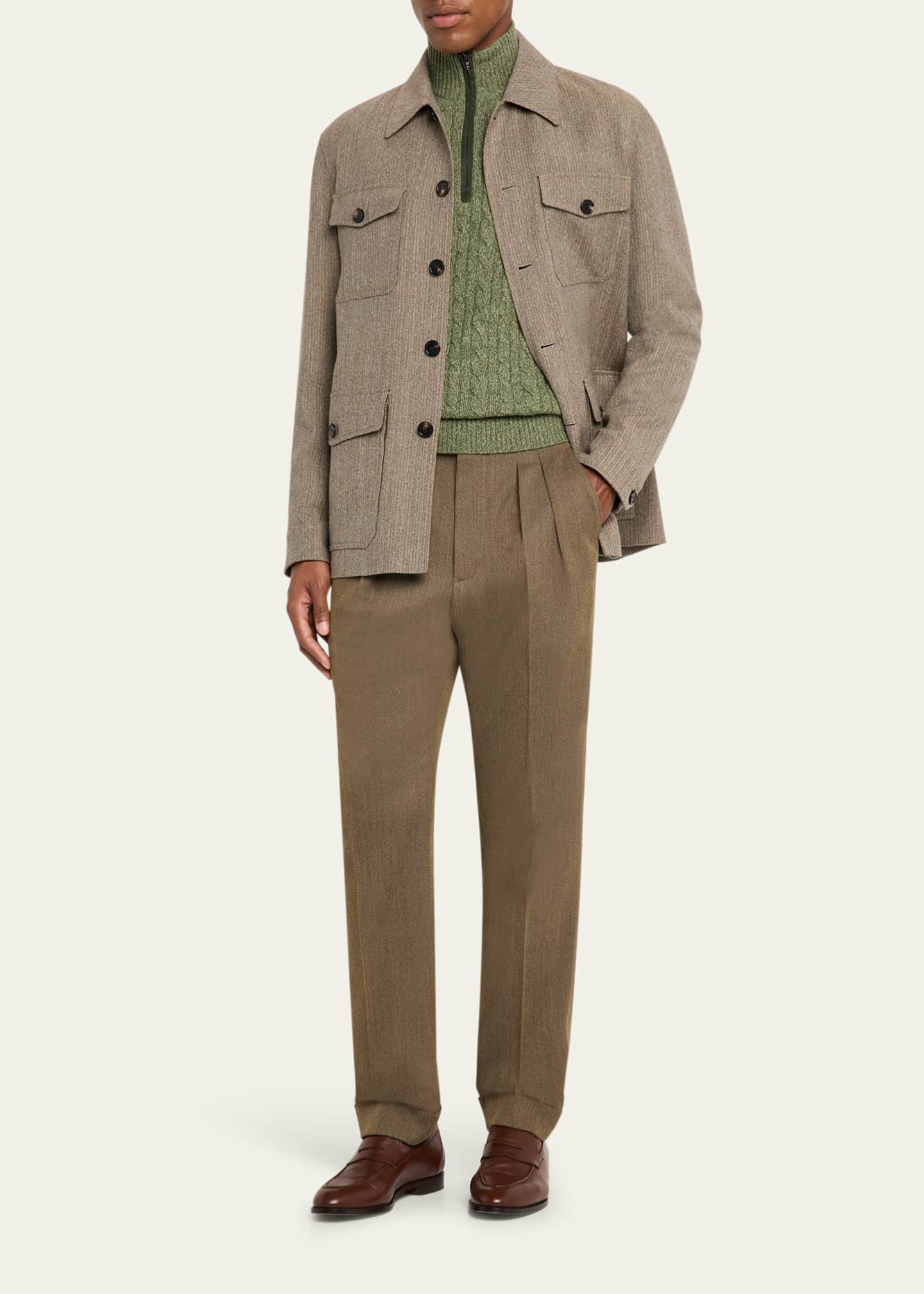 Loro Piana Men's Piers Linen and Virgin Wool Field Jacket - Bergdorf ...