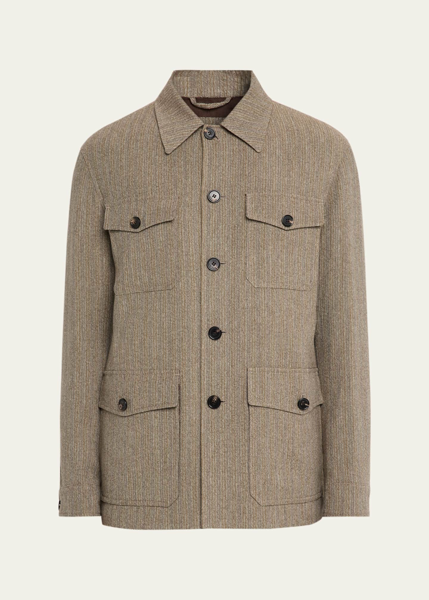 Loro Piana Men's Piers Linen and Virgin Wool Field Jacket - Bergdorf ...