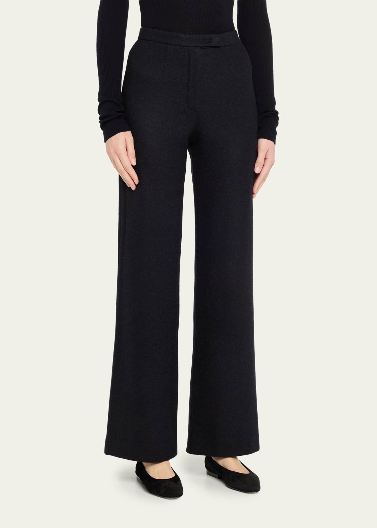 Loro Piana Robin Wool-Cashmere Straight-Leg Pants - Bergdorf Goodman