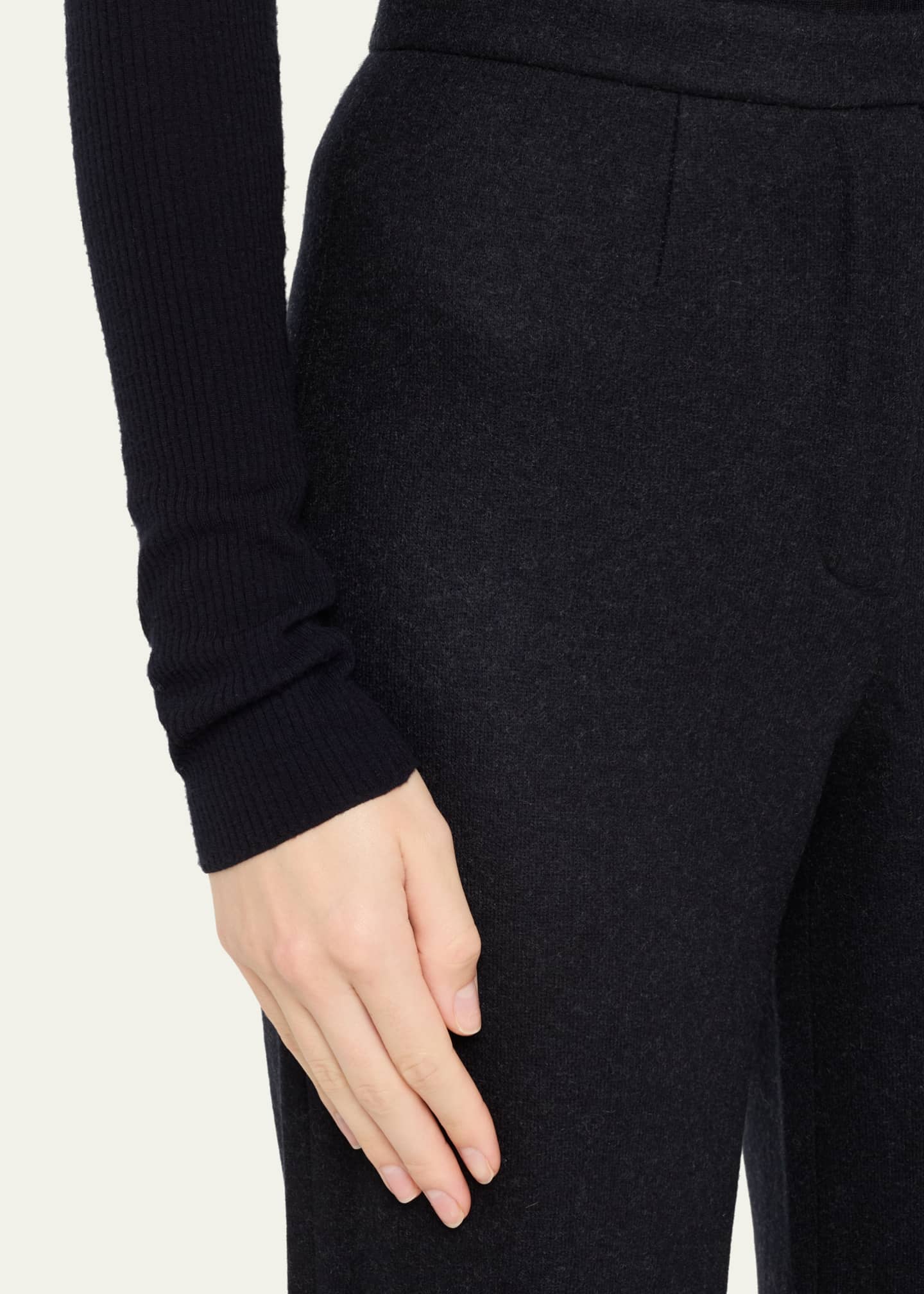 Loro Piana Robin Wool-Cashmere Straight-Leg Pants - Bergdorf Goodman