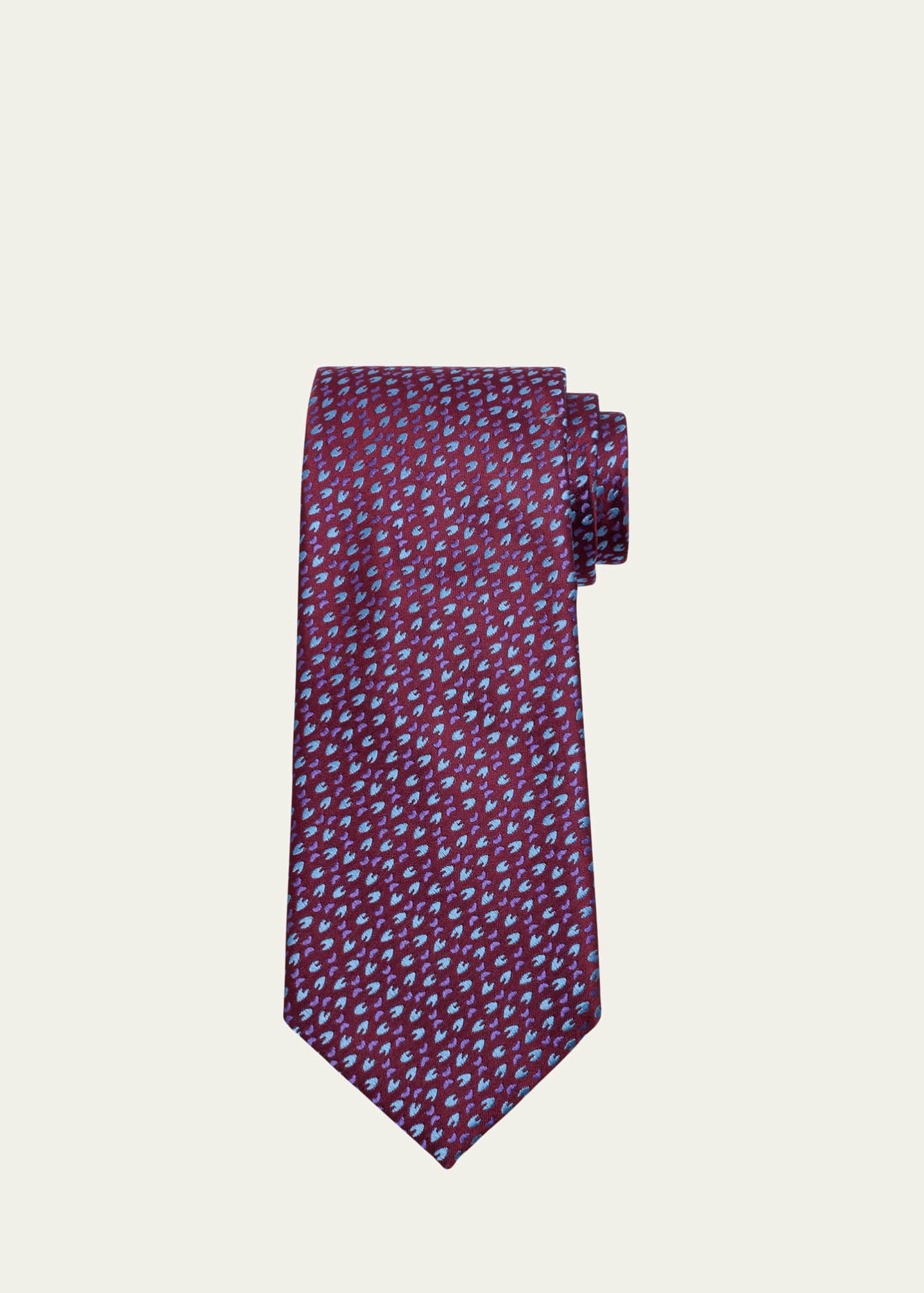 Charvet Men's Petite Crescent Silk Tie - Bergdorf Goodman