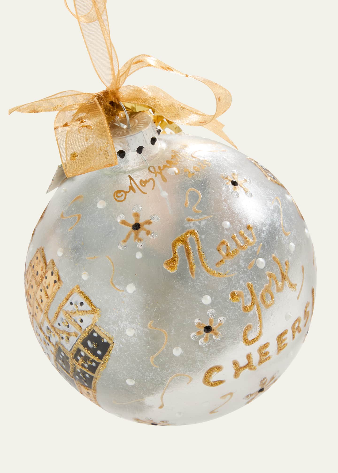 Nancy George-Michalson Happy New Year 2026 Christmas Ornament ...
