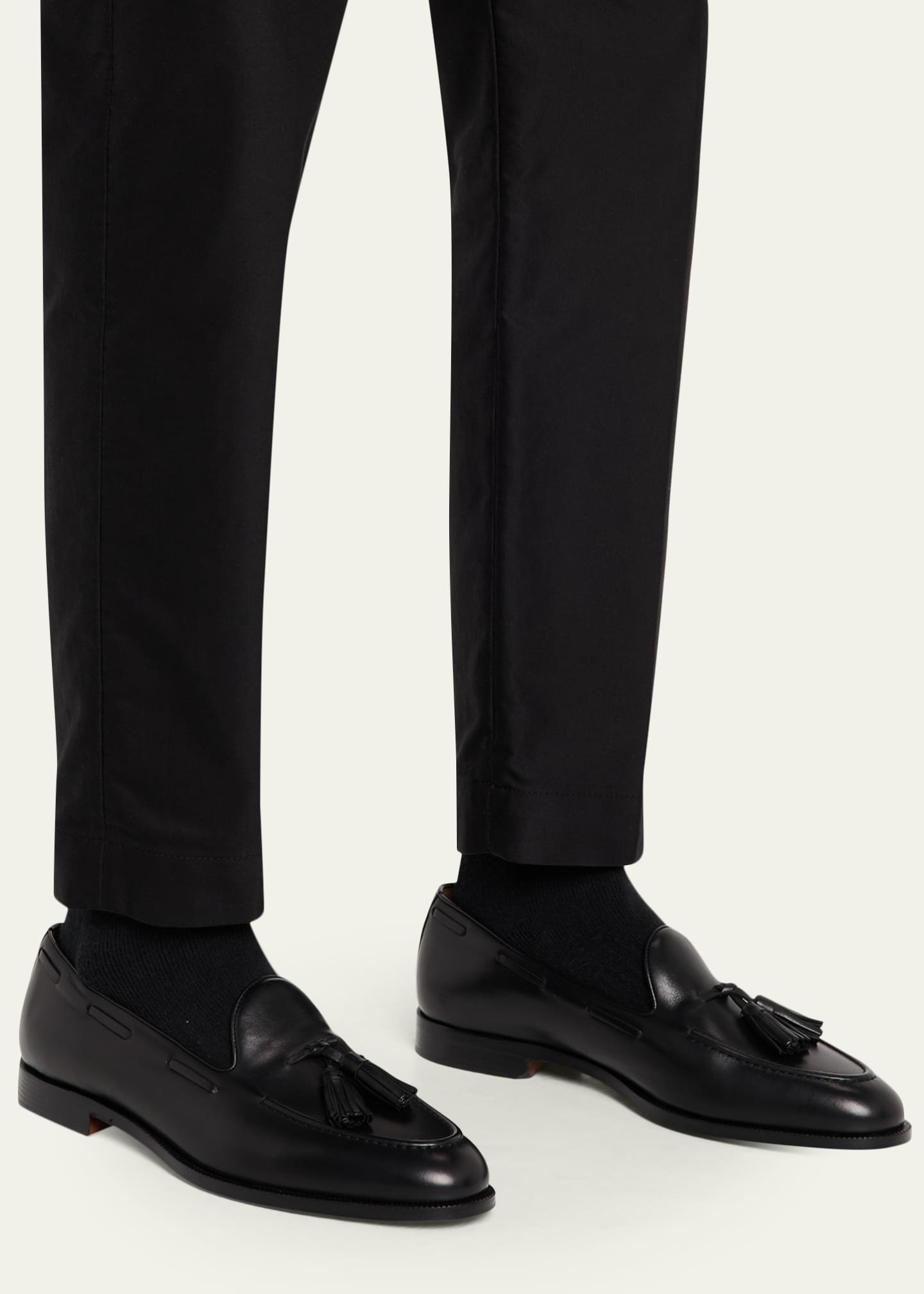 Loro Piana Men's Serge Walk Heritage Leather Tassel Loafers - Bergdorf ...
