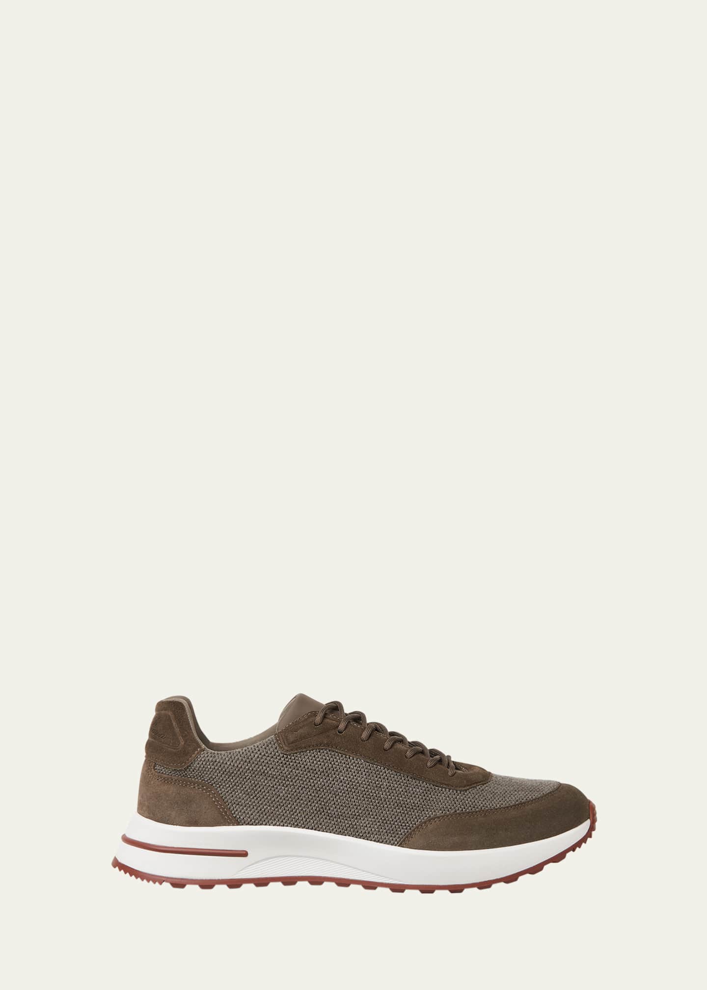 Loro Piana Men's Weekend Walk Technical Knit and Suede Sneakers ...
