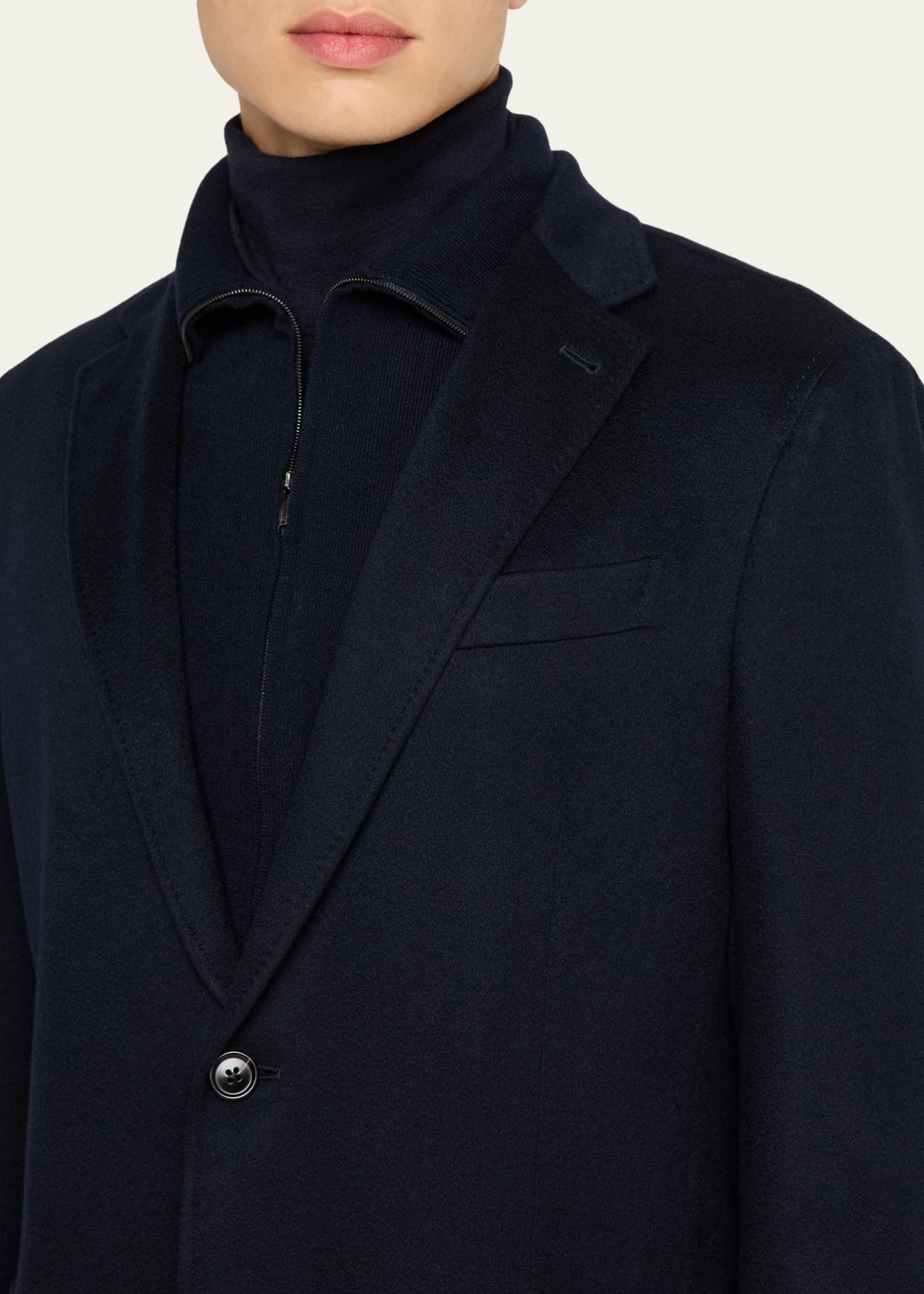 ZEGNA Men's Oasi Cashmere Detachable-Bib Jacket - Bergdorf Goodman