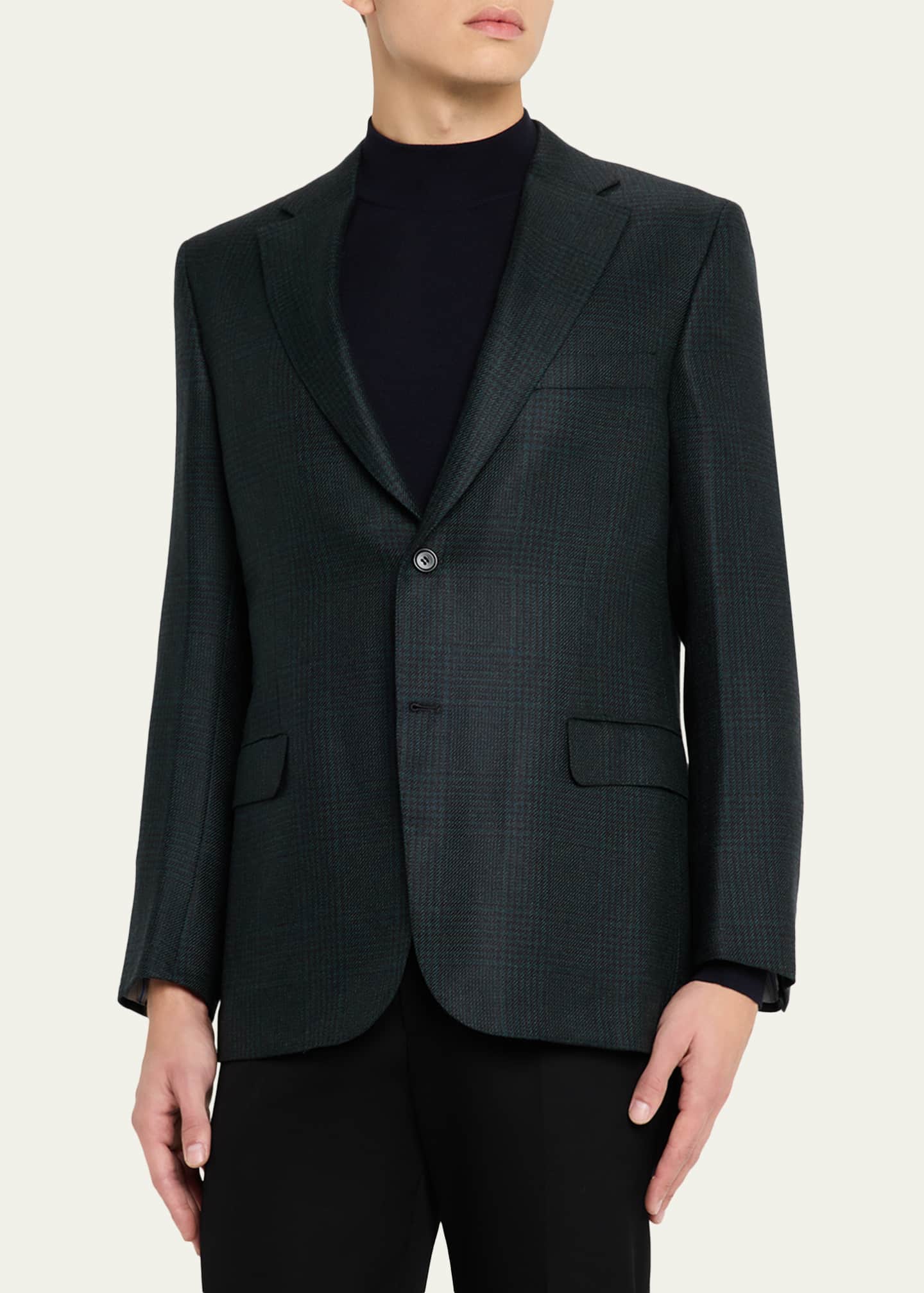 Brioni Men's Cashmere Tonal Plaid Single-Breasted Sport Coat - Bergdorf ...