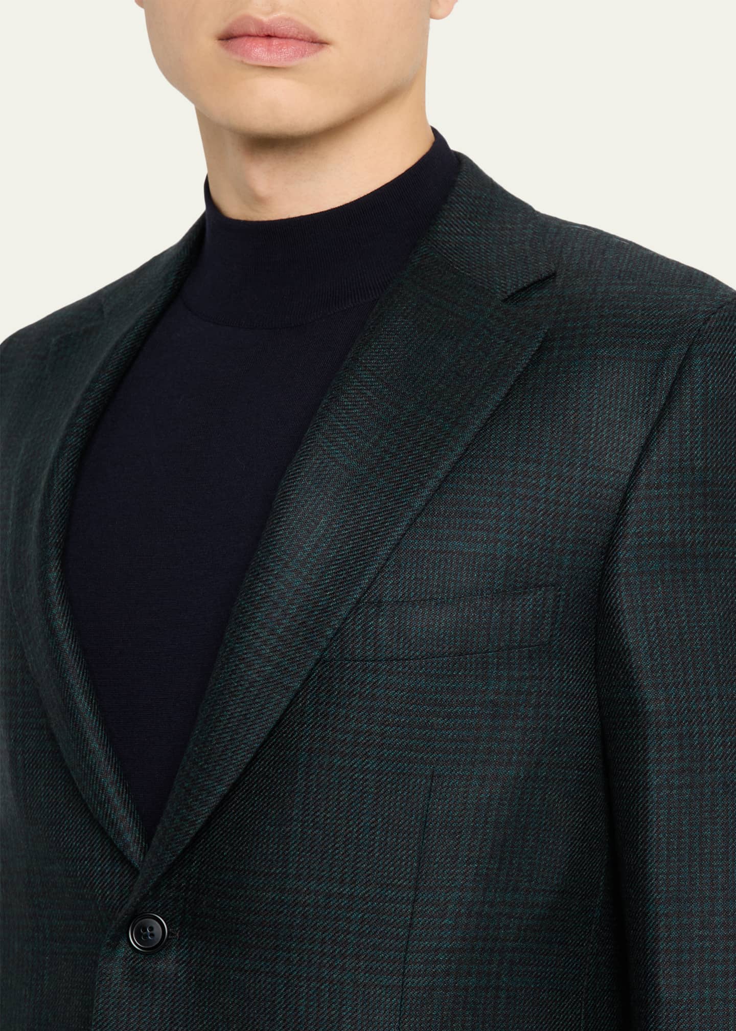 Brioni Men's Cashmere Tonal Plaid Single-Breasted Sport Coat - Bergdorf ...