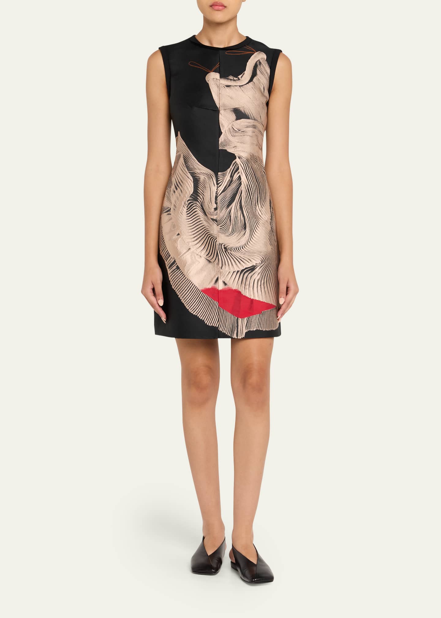 Jason Wu Collection Dancing Pleat Jacquard Sleeveless Mini Dress ...