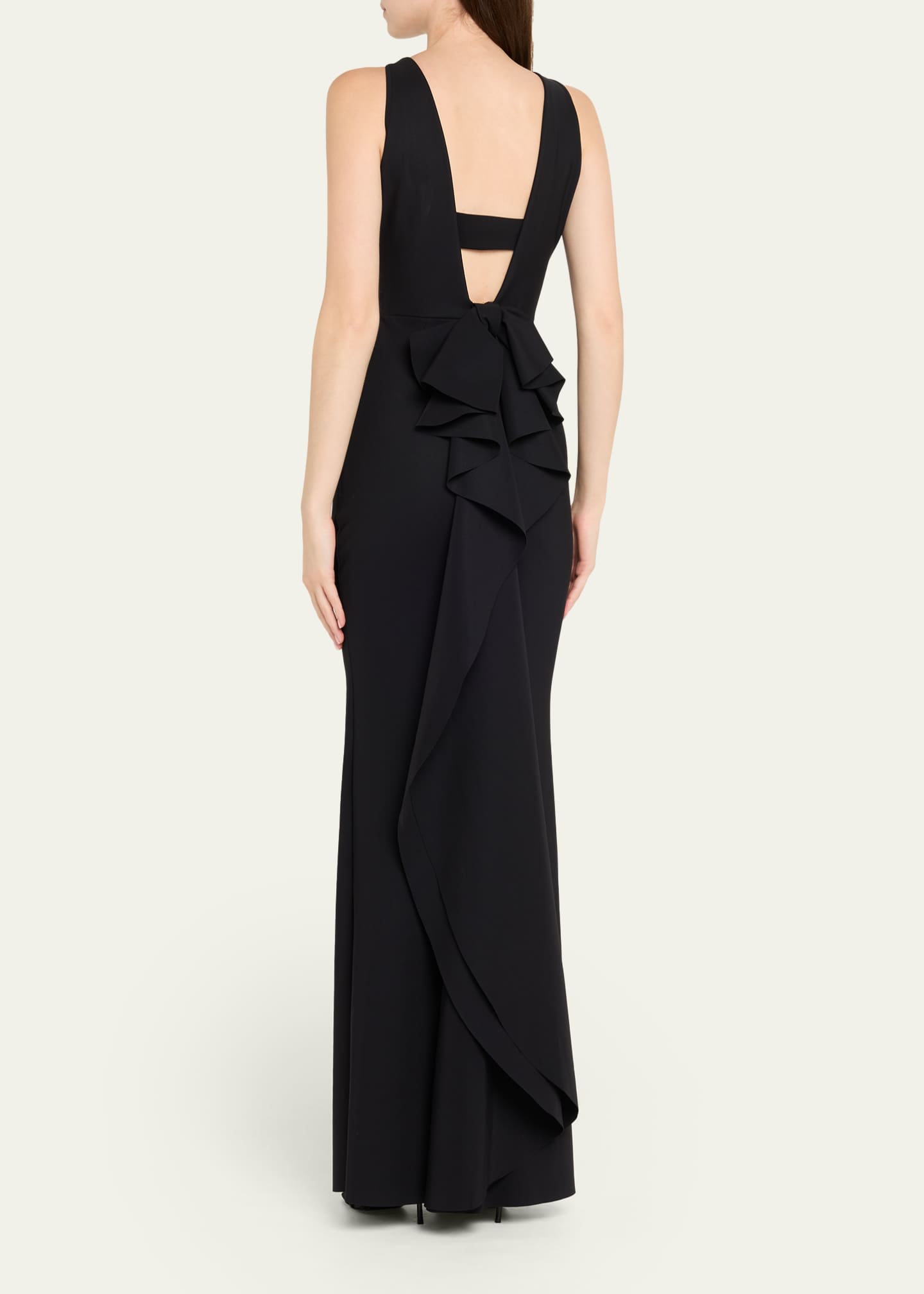 Chiara Boni La Petite Robe Eman Sleeveless Draped Column Gown ...