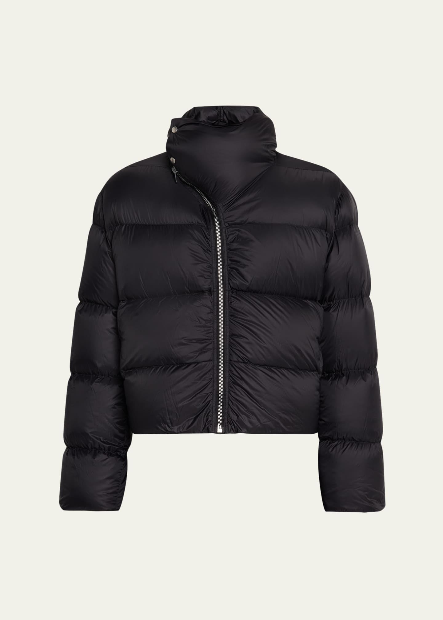 Rick Owens Men's Nylon Cropped Turtleneck Puffer Jacket - Bergdorf Goodman