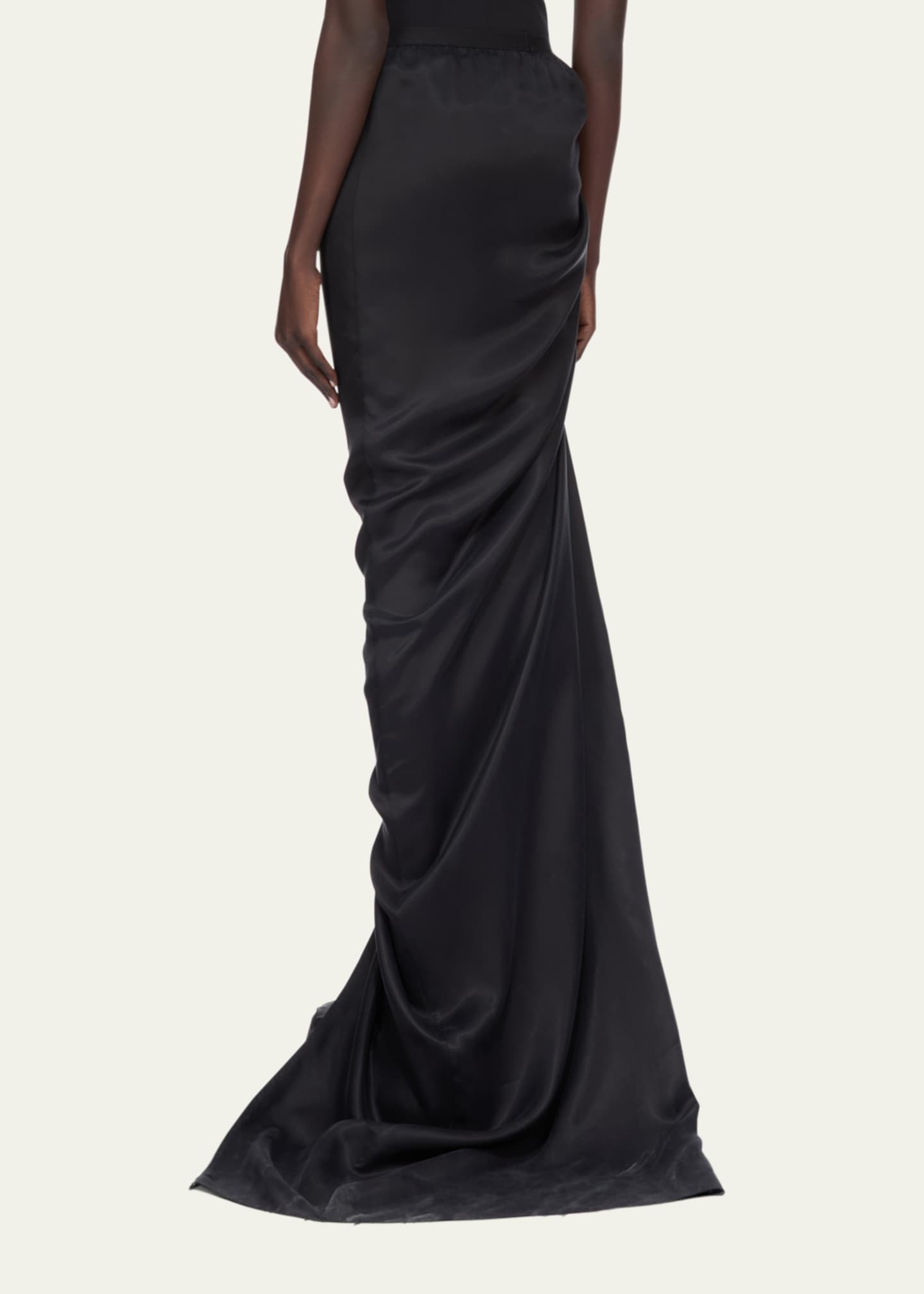 Rick Owens Draped Slit Maxi Skirt - Bergdorf Goodman