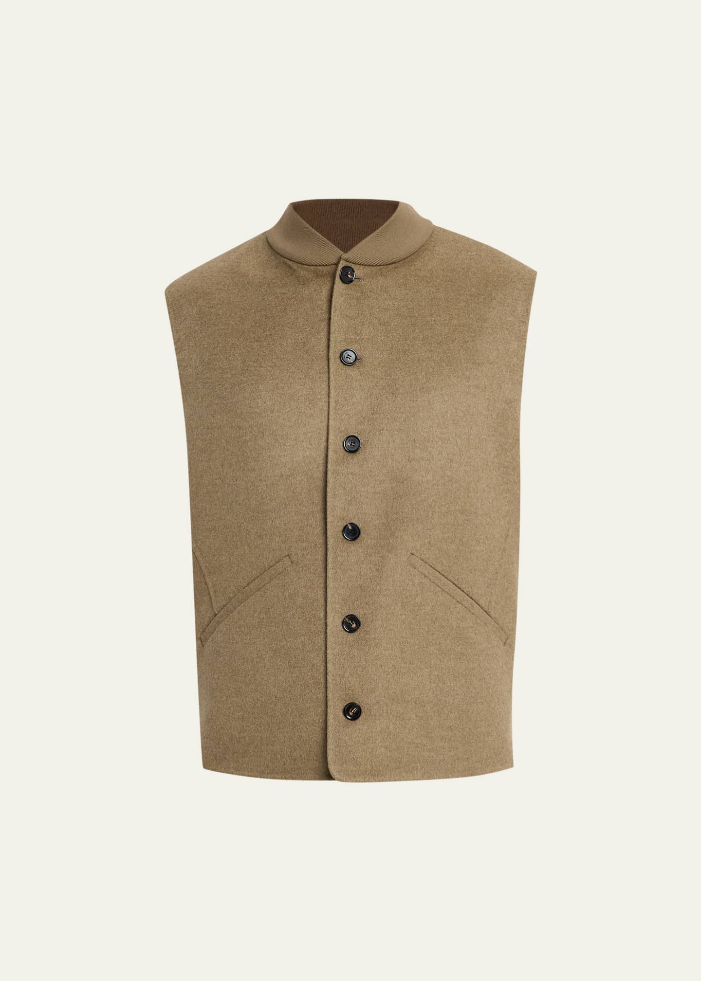 Loro Piana Men's Rik Double-Faced Cashmere Vest - Bergdorf Goodman